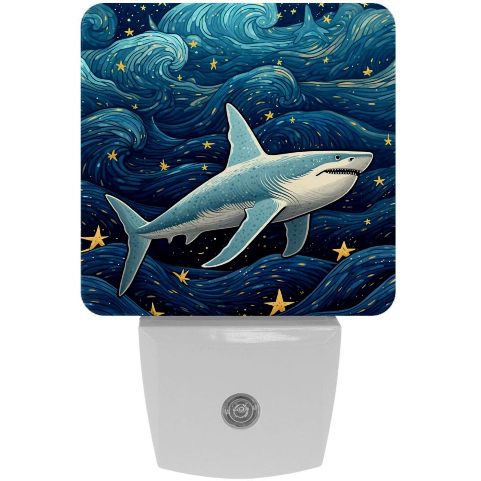 Star Shark LED Square Night Lights - Energy Efficient Bedside Lamp with ...