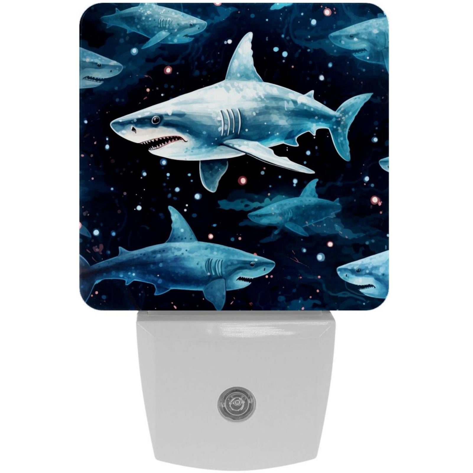 Star Shark LED Square Night Lights - Energy Efficient Plug-in Wall Lamp ...