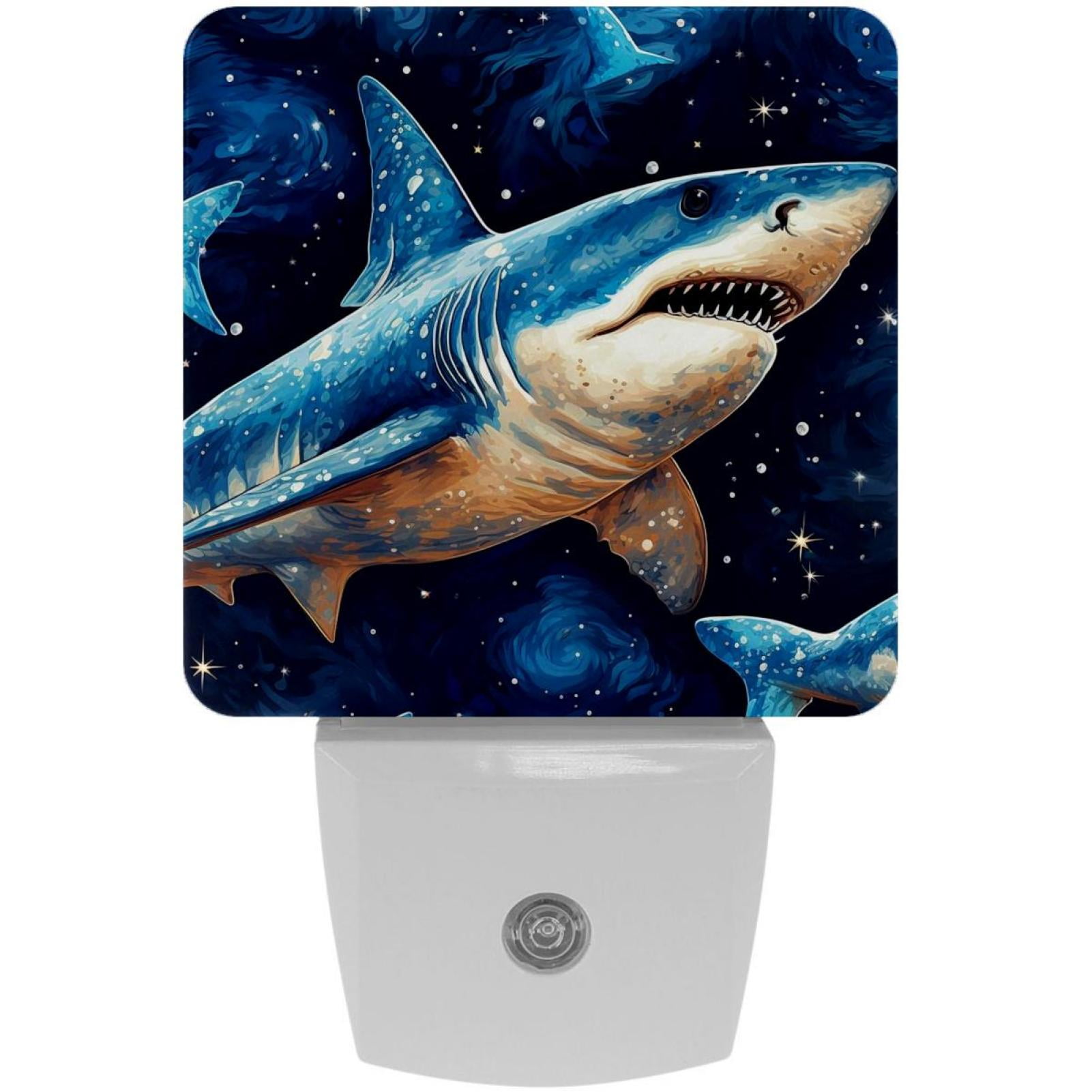 Star Shark LED Square Night Lights - Energy Efficient Plug-in Wall Lamp ...