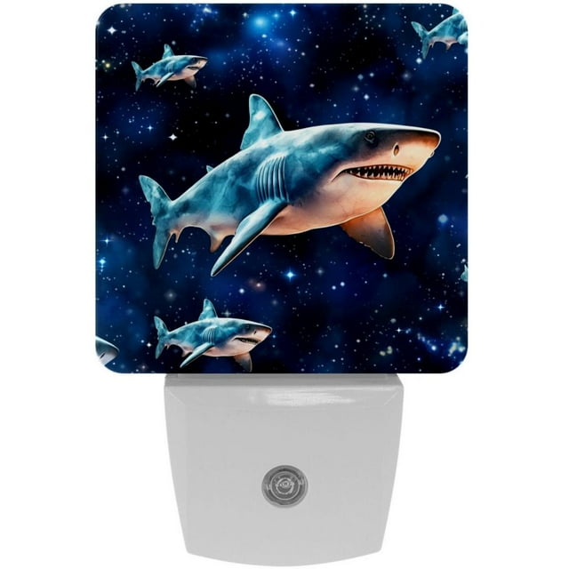 Star Shark LED Square Night Lights - Modern Design, Soft Glow, Energy ...