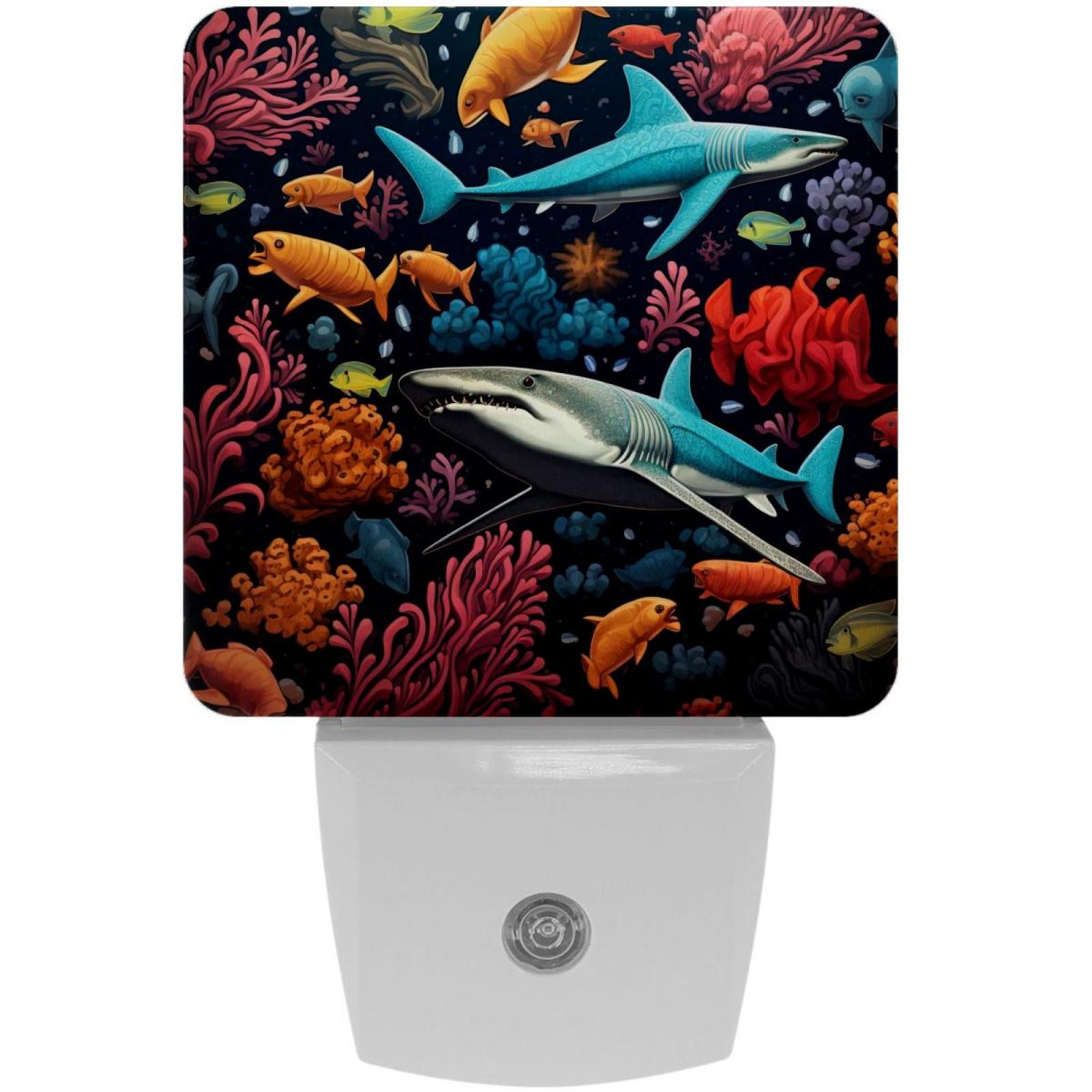 Star Shark LED Square Night Lights - Portable and Stylish for Bedroom ...