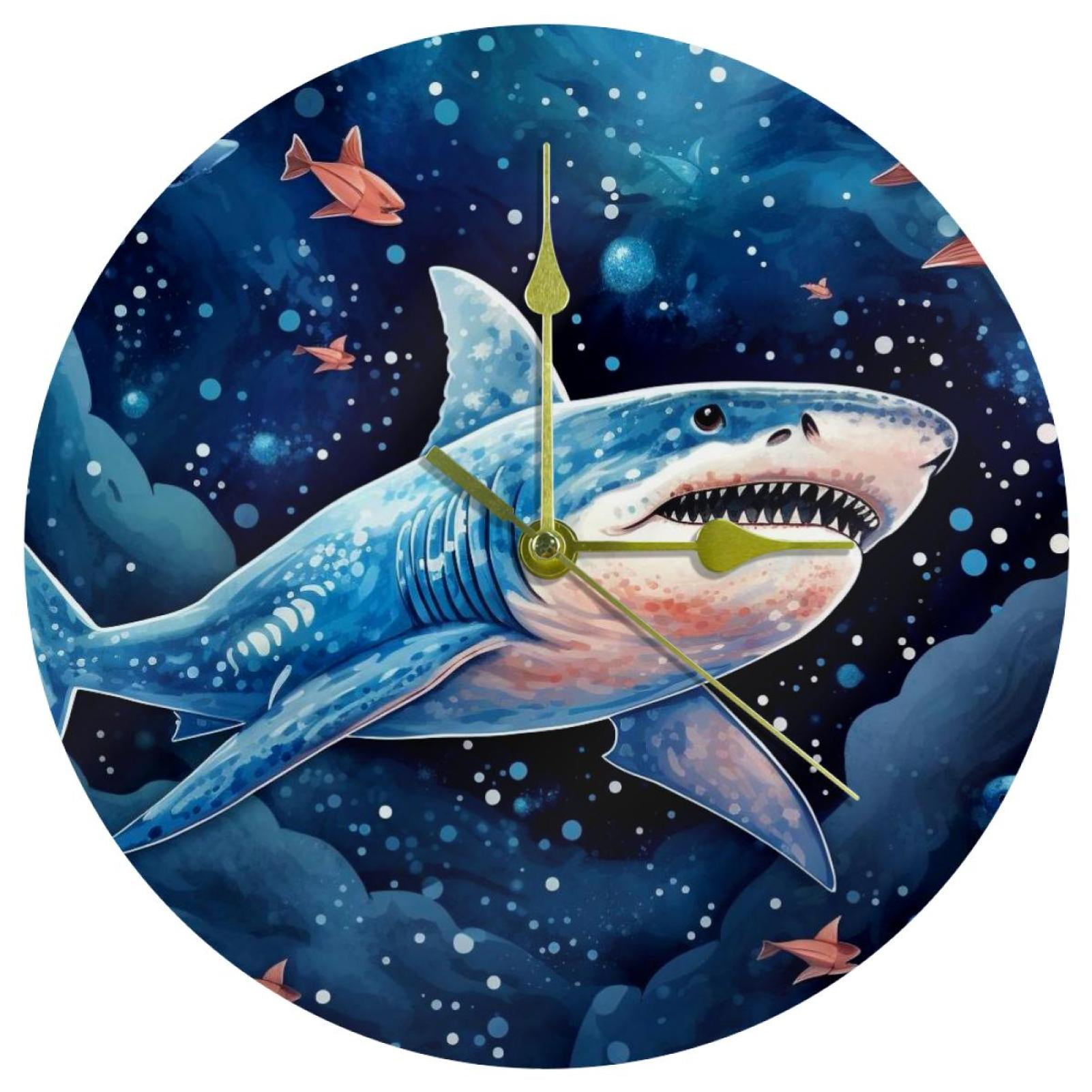 Star Shark Modern Acrylic Wall Clock - Stylish & Durable Circular ...