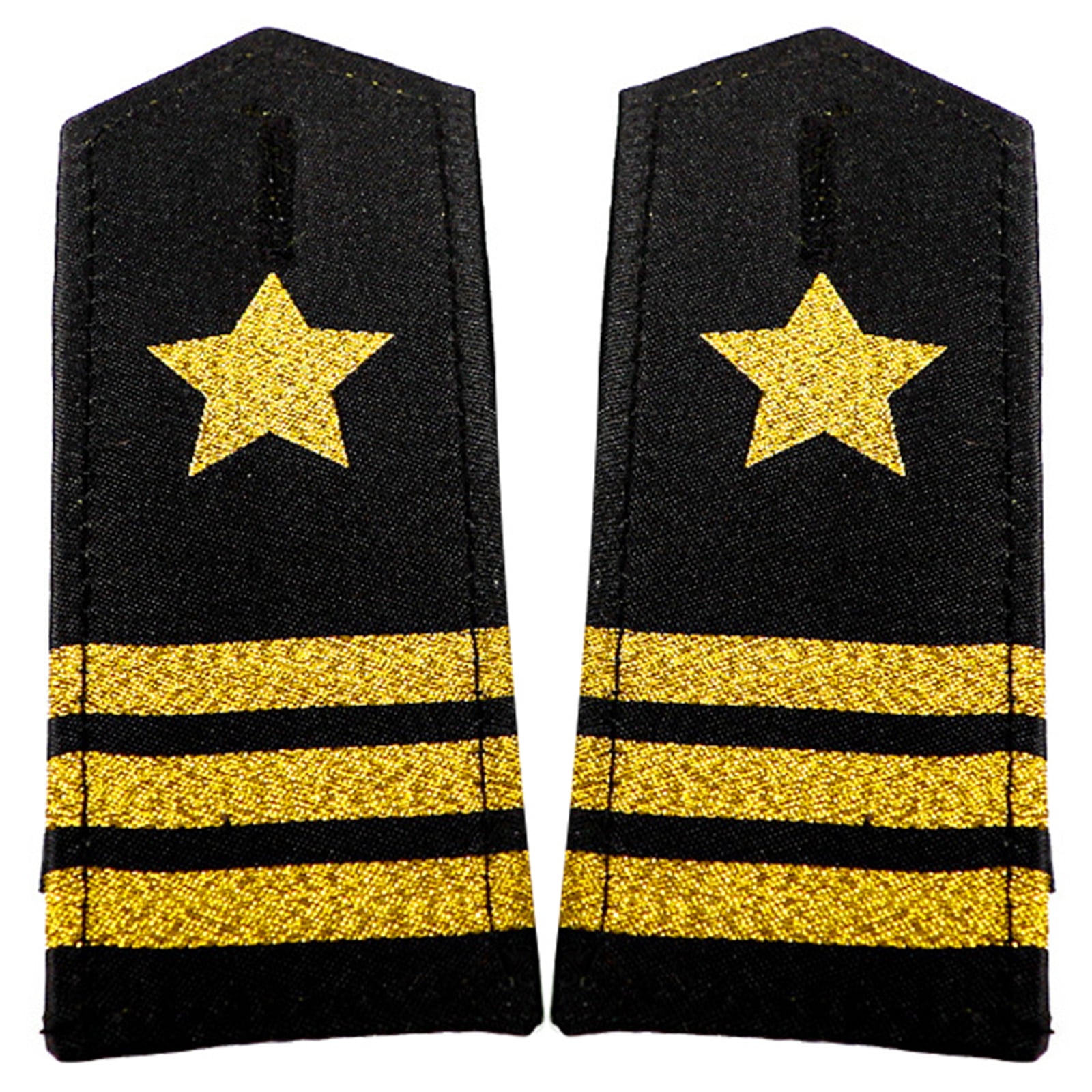 Star Shoulder Epaulettes Stripes Security Uniform Accessories Captain ...