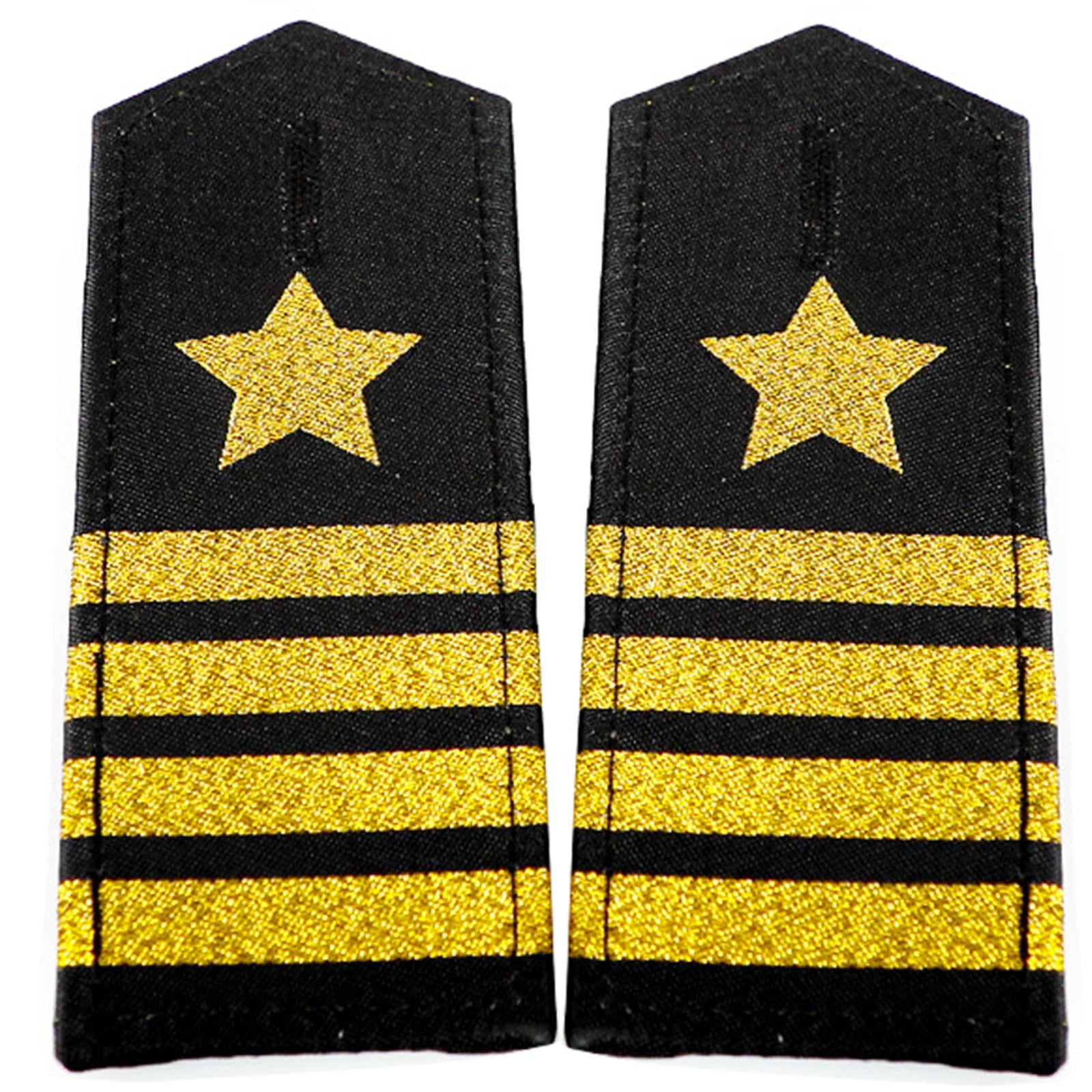 Star Shoulder Epaulettes Stripes Security Uniform Accessories Captain ...