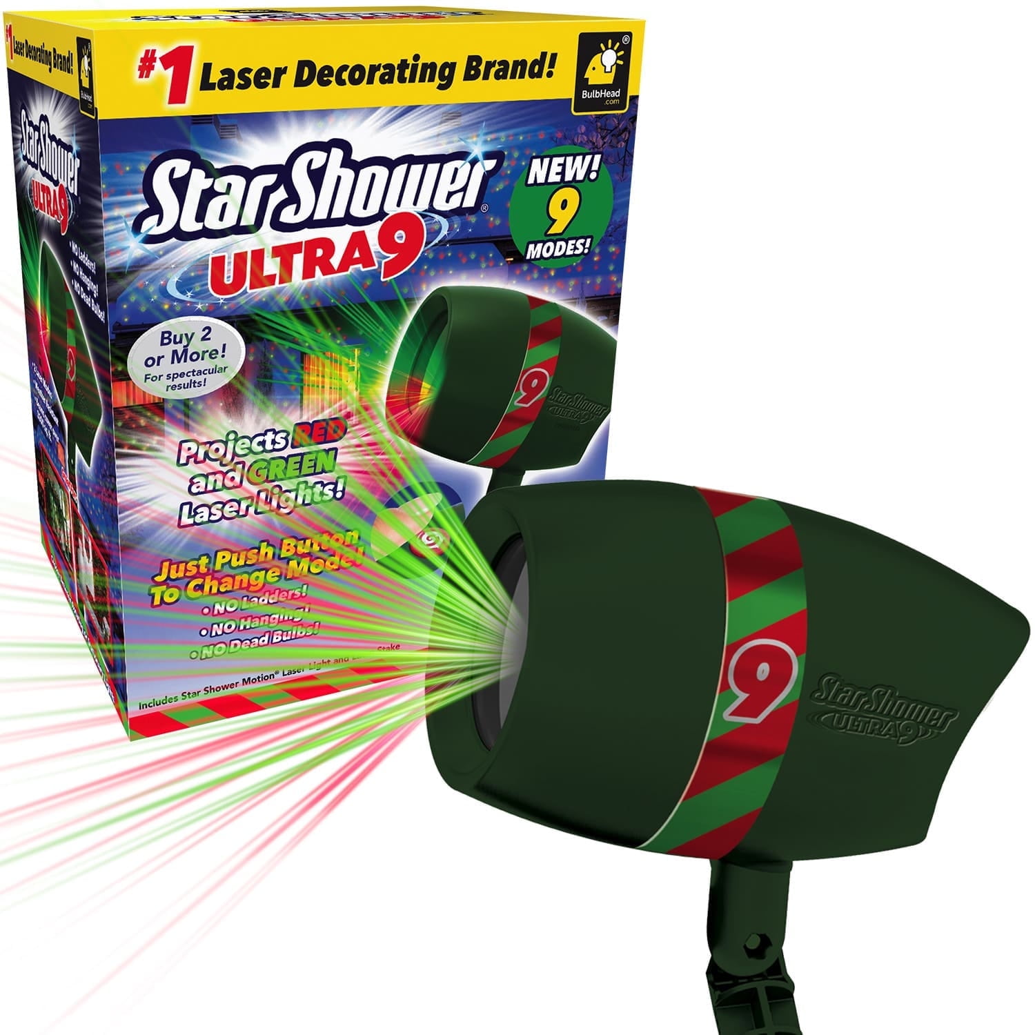 Star Shower Ultra 9 Laser Light Show, AS-SEEN-ON-TV, 2022 Model with ...