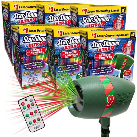 Star Shower Ultra 9 Laser Light Show with Remote, 9 Modes Outdoor, Pack ...