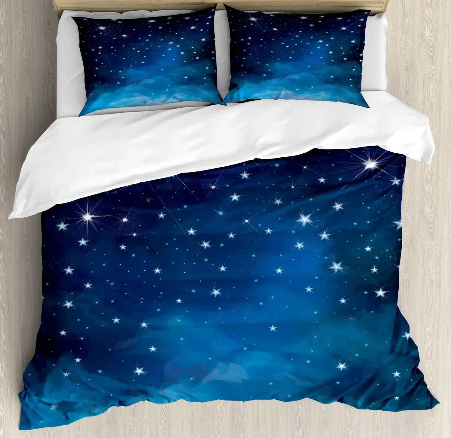 Star Single Double Twin Bedding Set 2/3pcs Night Sky Polyester Bed ...