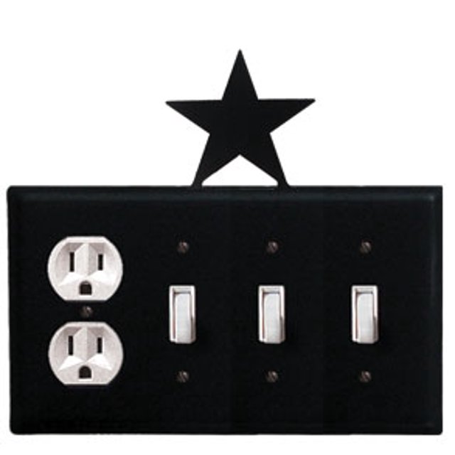 Star Single Outlet CUSTOM Product Triple Switch Cover - Walmart ...