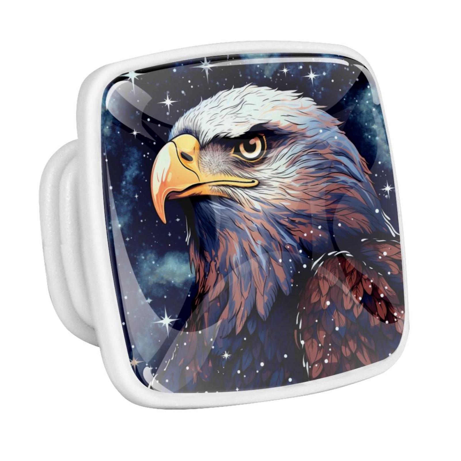 Star Sky Eagle Fluorescent Drawer Pulls with Screws Square 4-Pack Glow ...