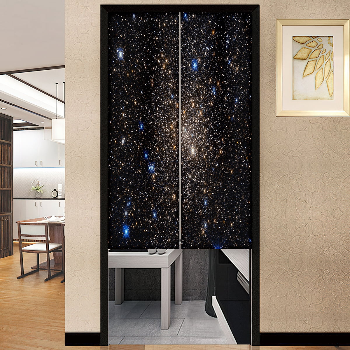 Star Sky Forest Japanese Door Curtain Household Kitchen Partition ...