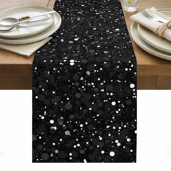 Star Sky Table Runner - 120 Inch Long, Kitchen Dining Table Runner ...