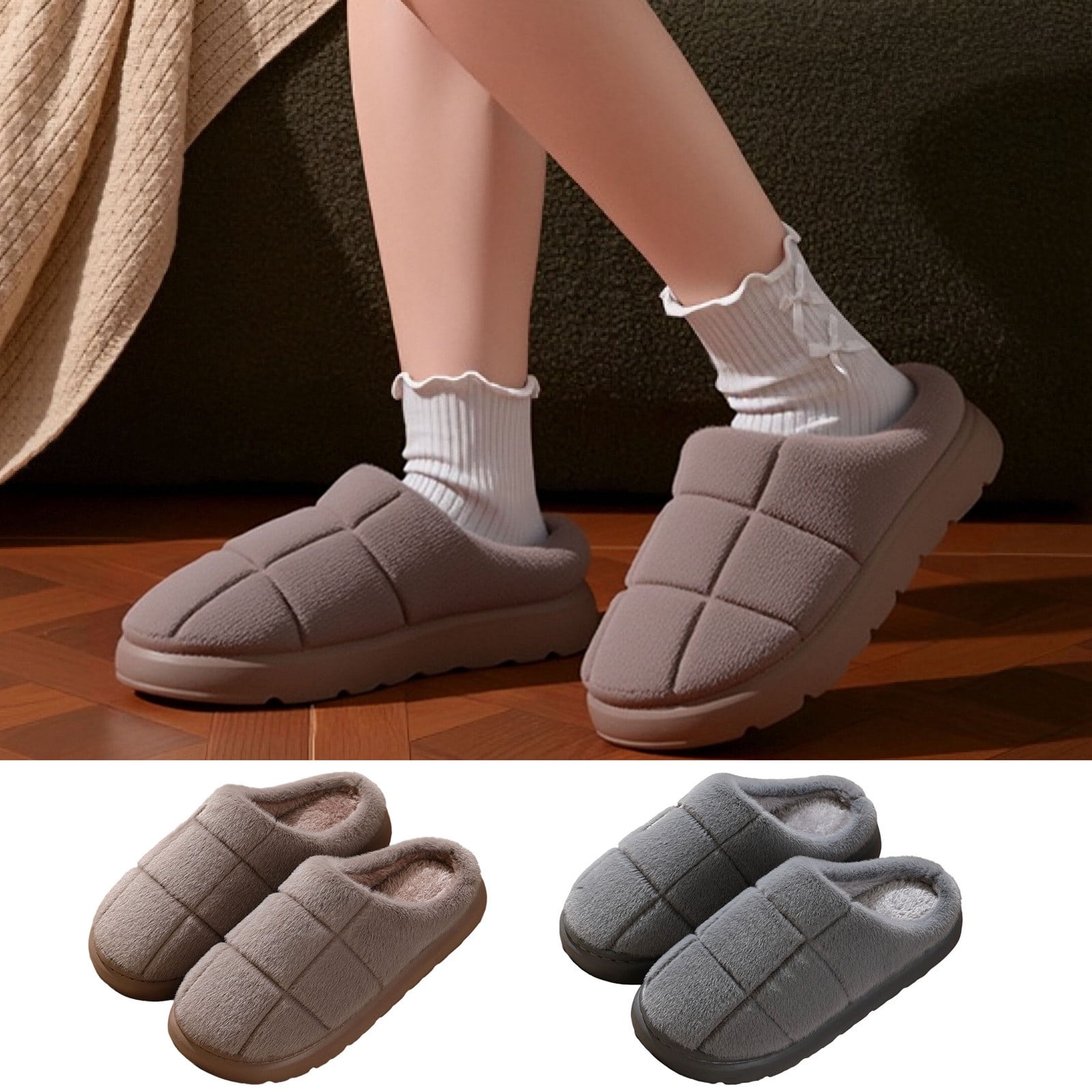 Star Slippers Women's Comfort Memory Foam House Slippers Plush Lining ...