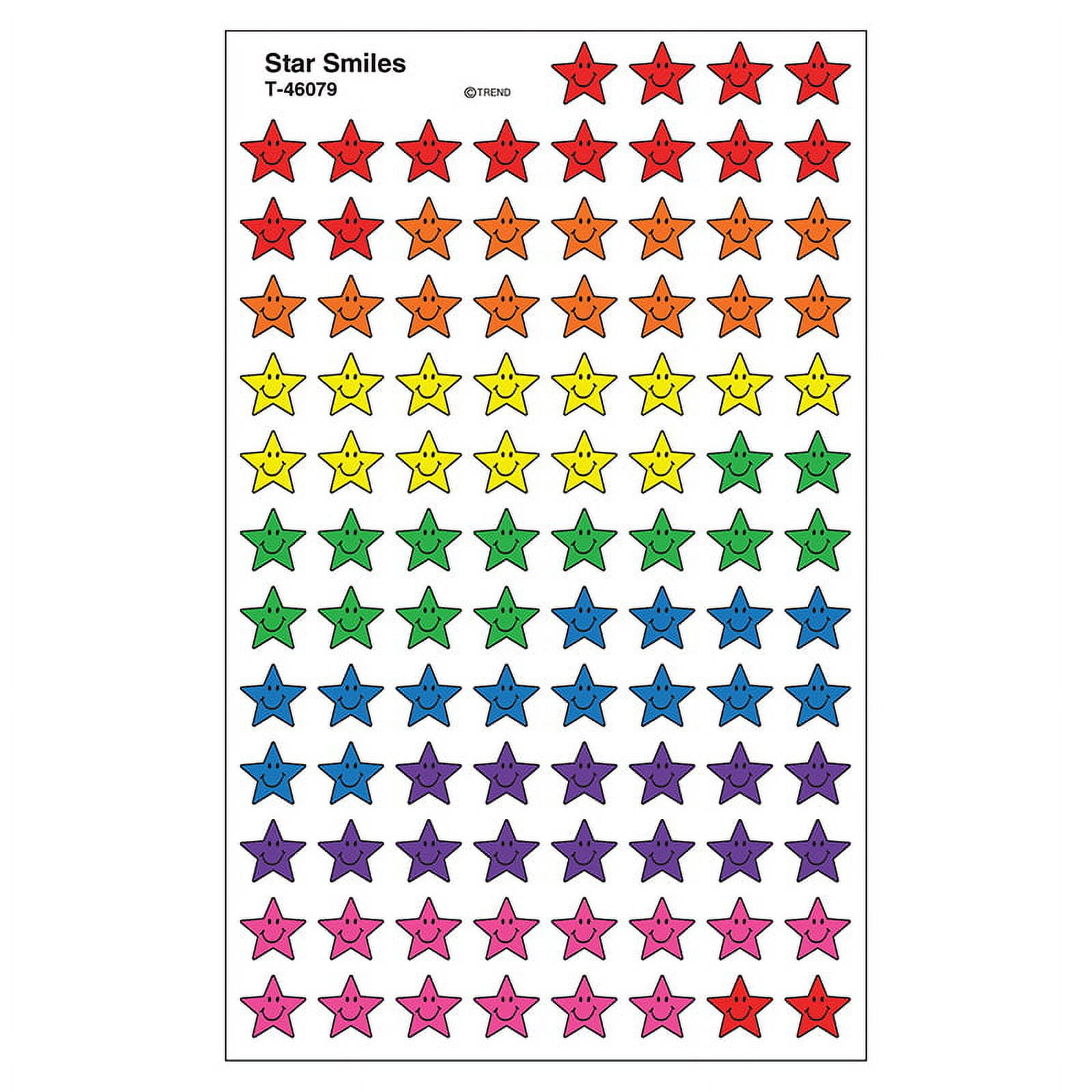 Star Smiles superShapes Stickers, 800 ct | Bundle of 10 Packs - Walmart.com