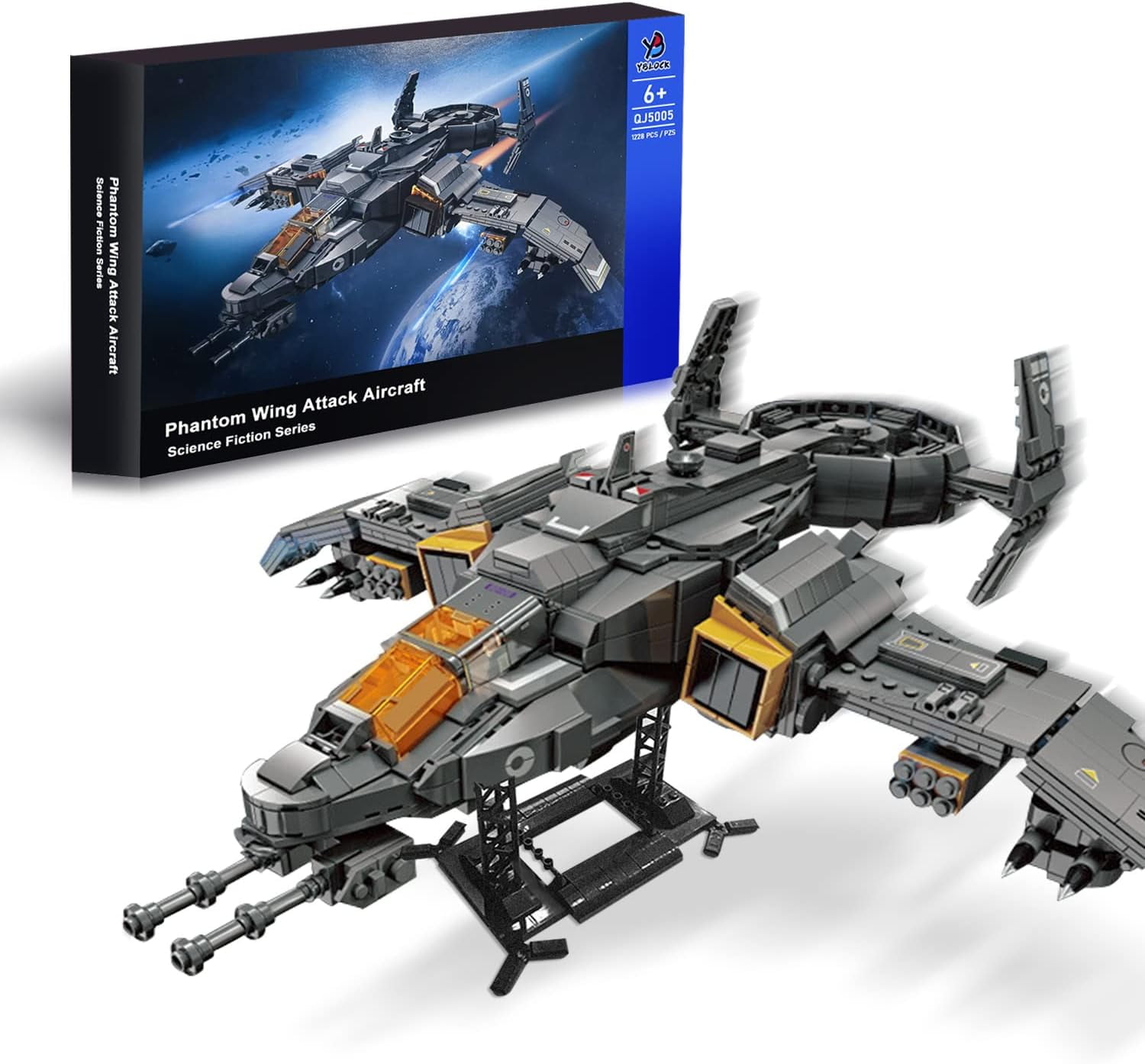 Star Space Building UCS Set - Phantom Wing Attack Aircraft QJ5005 ...
