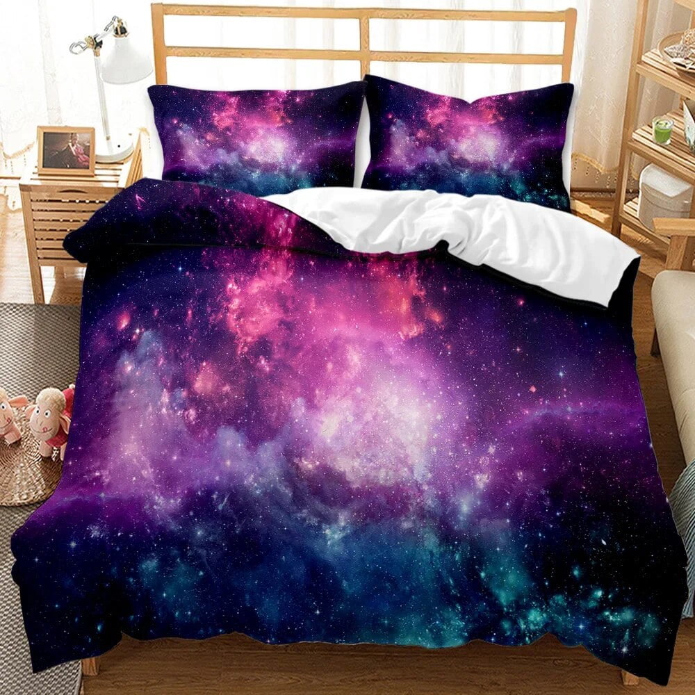 Star Space Duvet Cover Dusty Gas Cloud Nebula and Star Clusters In The ...