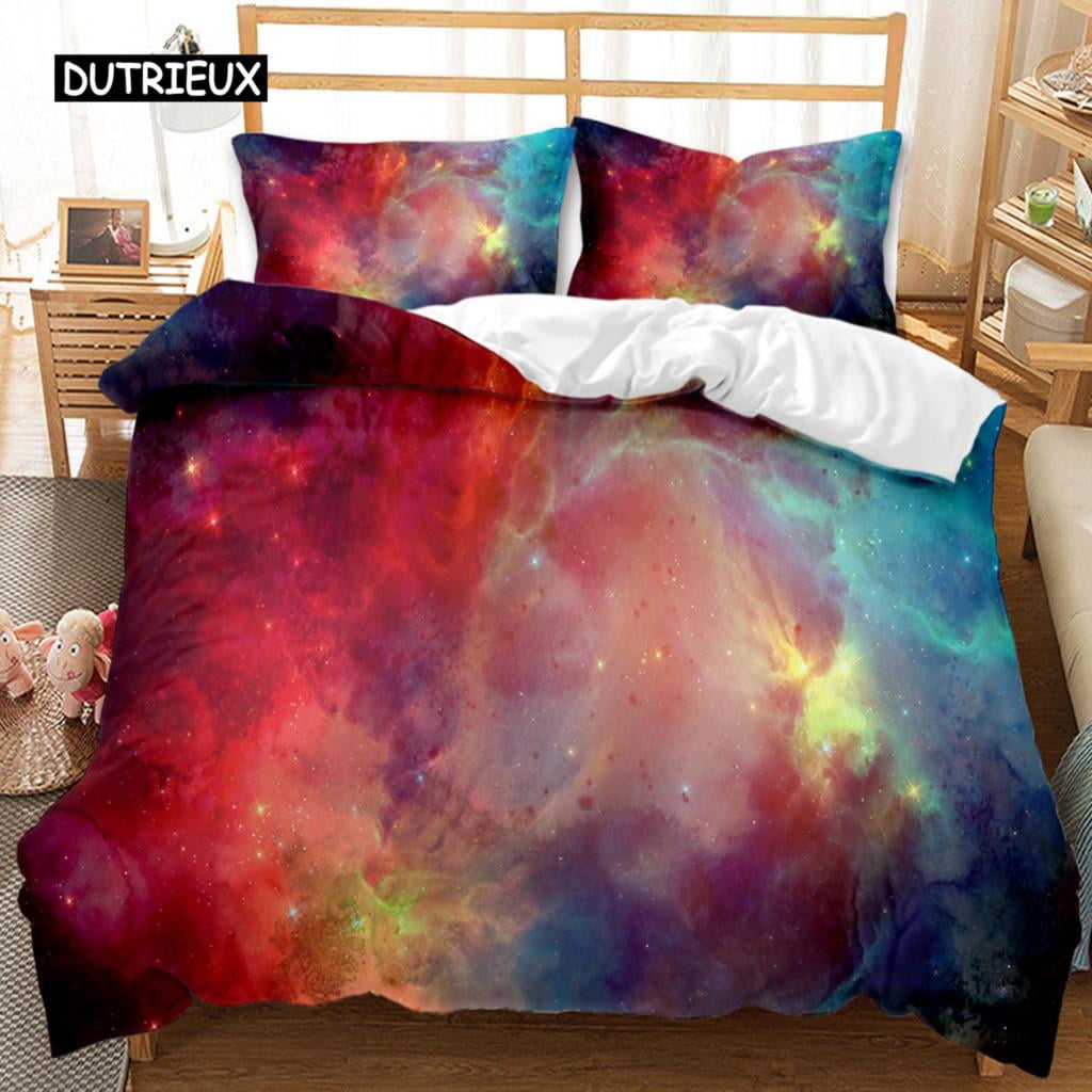 Star Space Duvet Cover Dusty Gas Cloud Nebula and Star Clusters In The ...