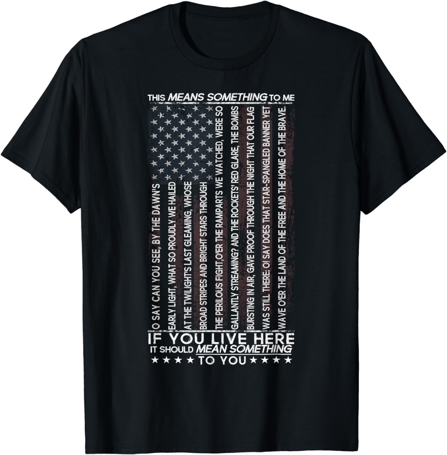 Star Spangled Banner Flag T-Shirt - Walmart.com