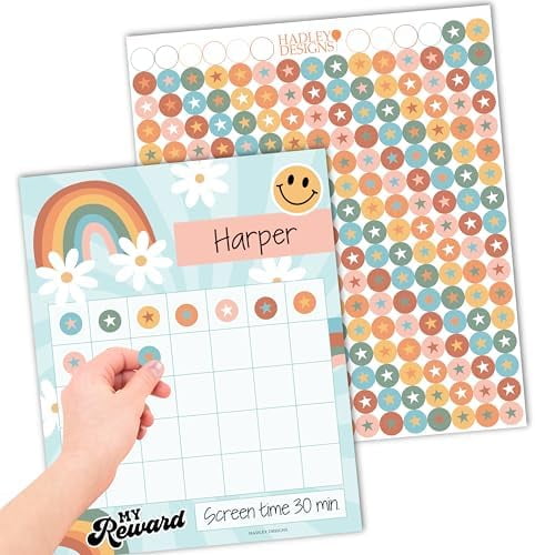 Star Sticker Chart For Kids Behavior -25 Toddler Sticker Reward Chart ...
