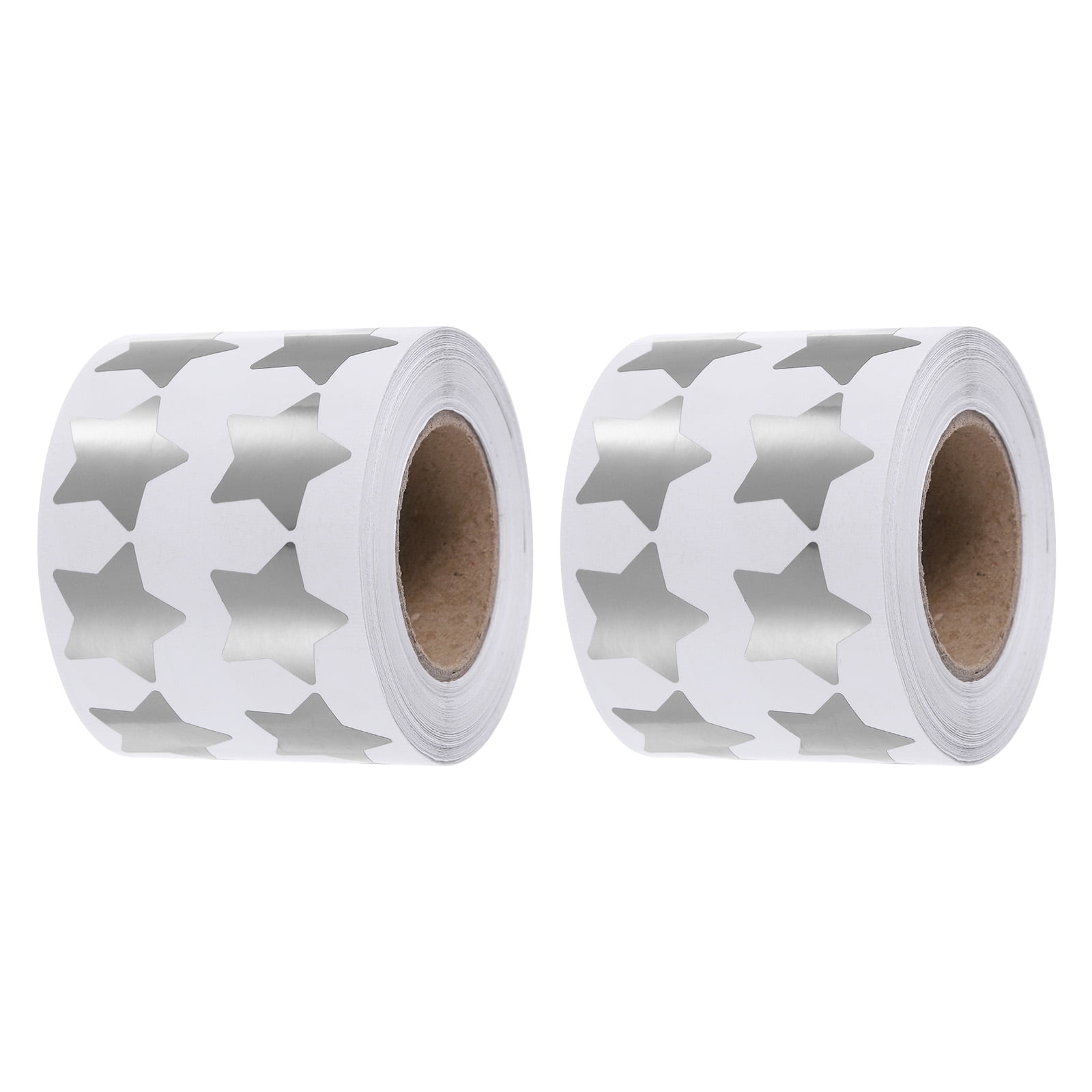 Star Stickers 1 Inch Bright Silver Stars 2 Roll 2000pcs Stickers ...