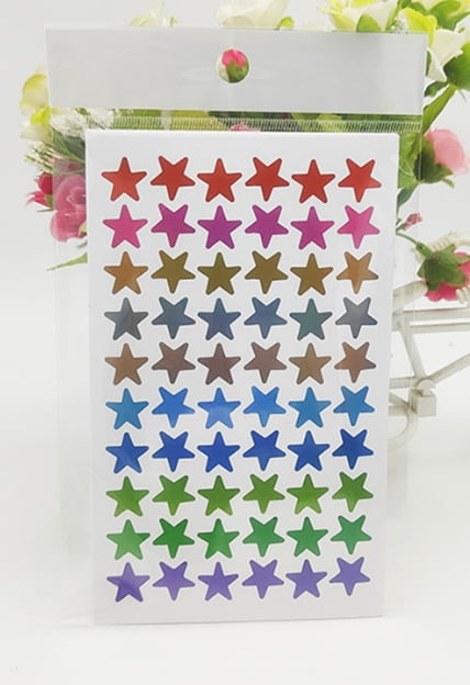 Star Stickers, 50 PCS 0.6" Foil Star Metallic Stickers, Star Stickers ...