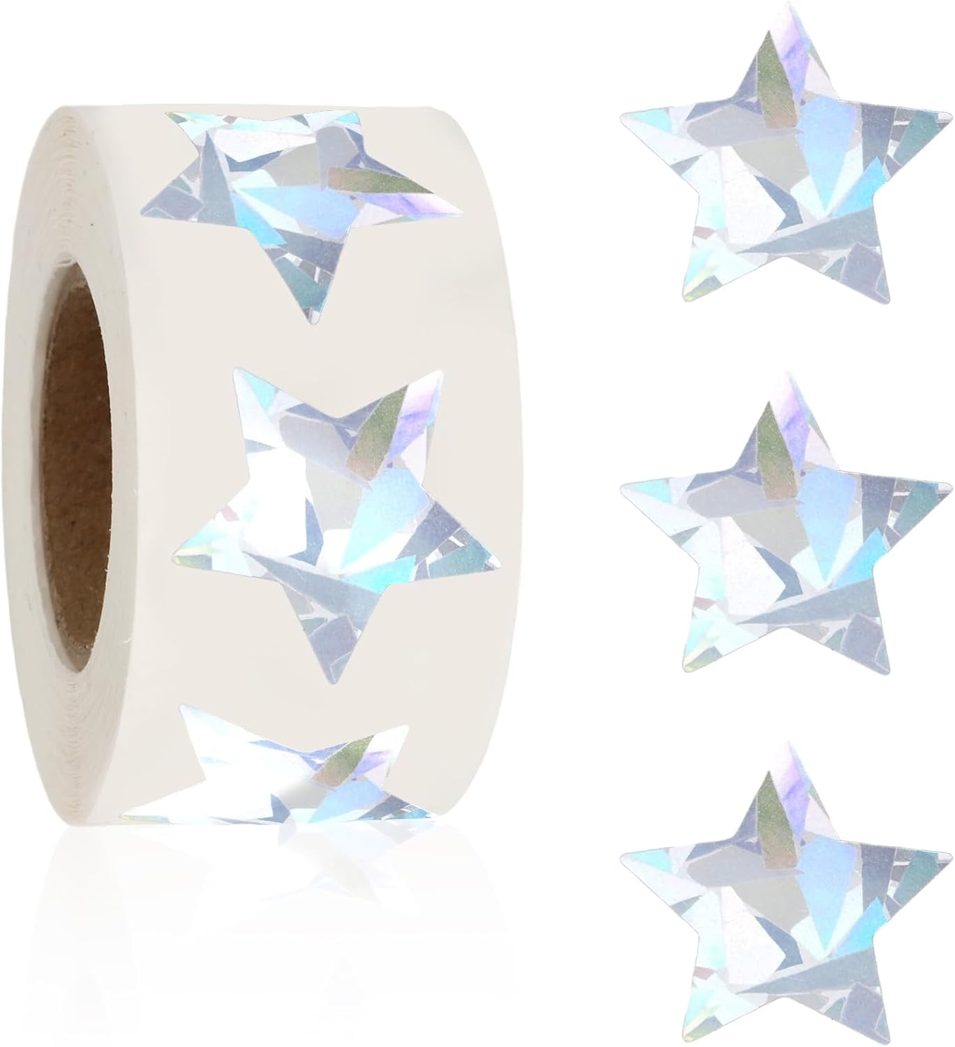 Star Stickers, 500 PCS Holographic Gold Star Stickers, 1 Inch Self ...