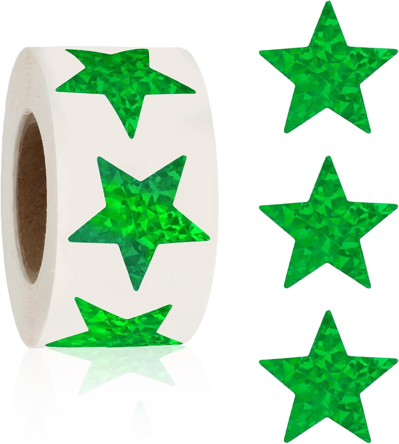 Star Stickers, 500 PCS Holographic Gold Star Stickers, 1 Inch Self ...