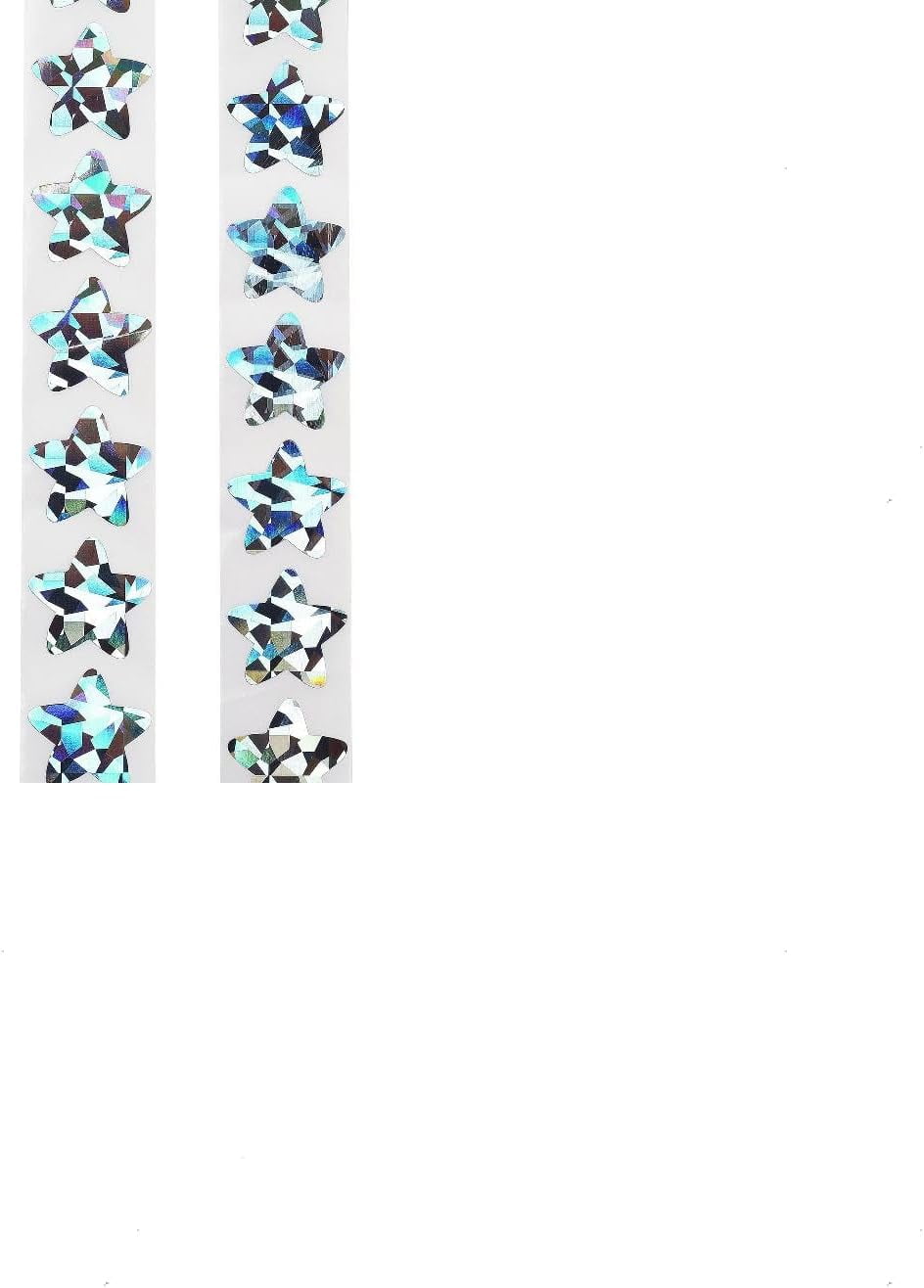 Star Stickers for Reward 500Pcs Cyan Rainbow Star Stickers Roll Self ...