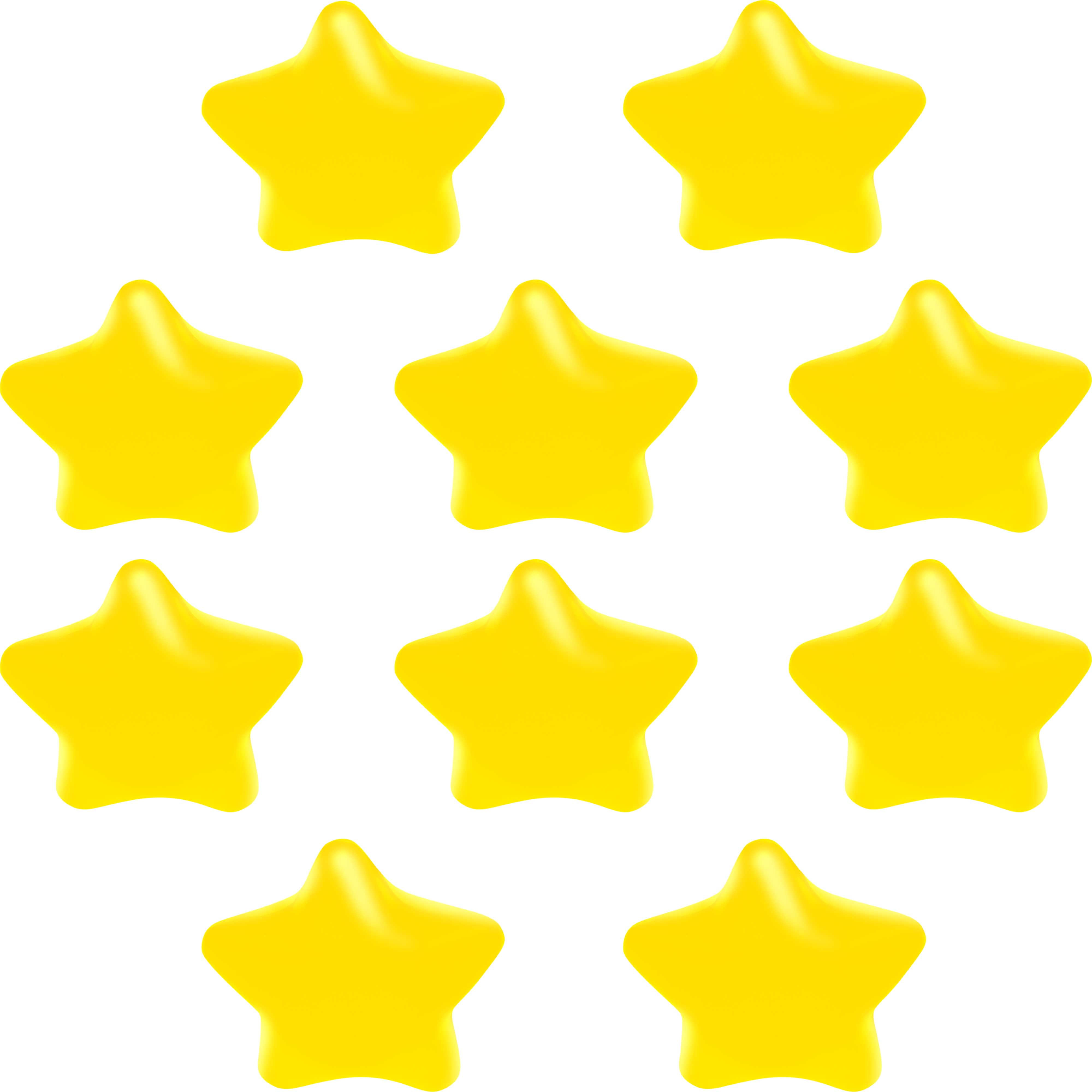 Star Stress Balls Set of 10, Bulk Pack - Anxiety Stress Relief, Perfect ...