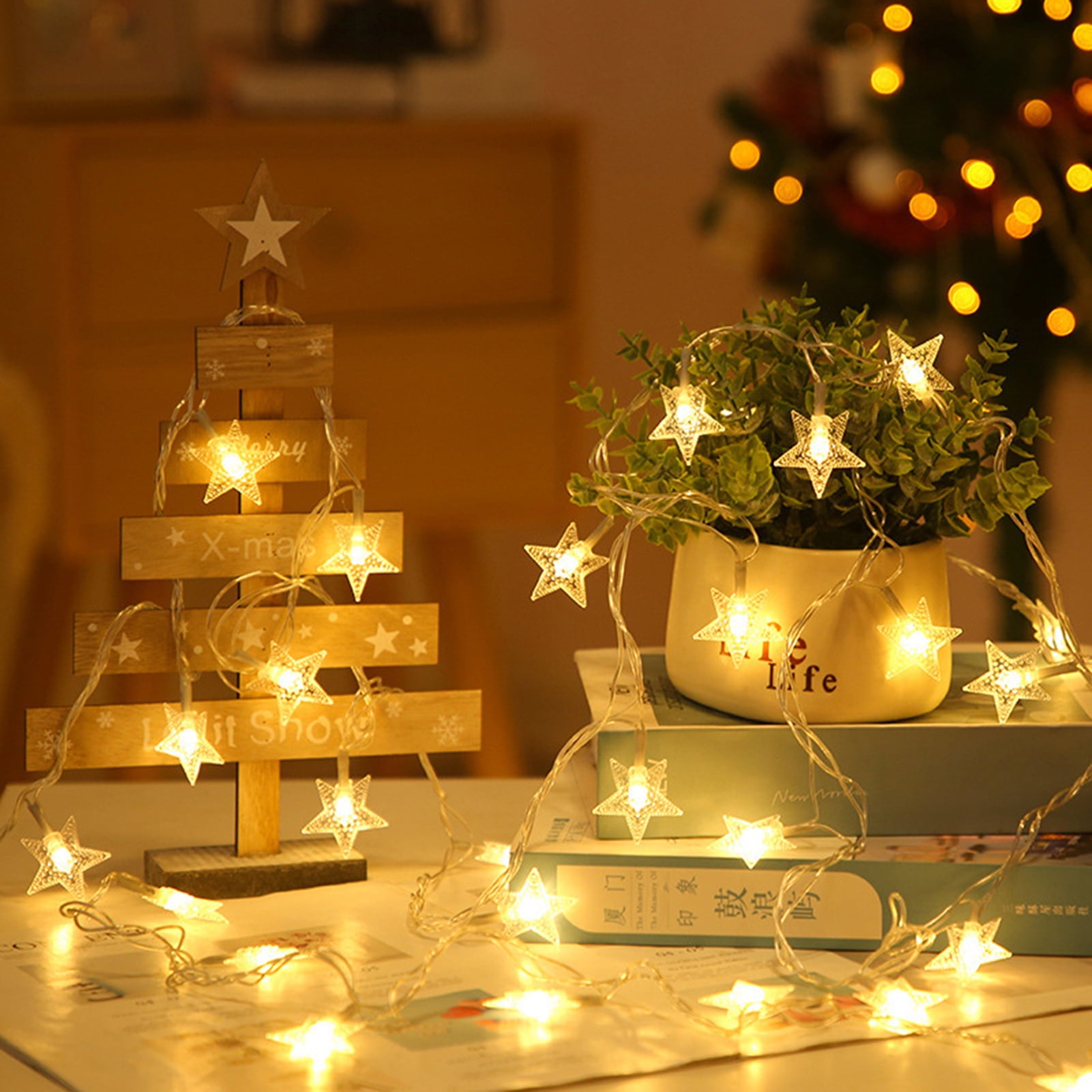 Star String Light Creative Shape - Pentagram LED String Light for ...