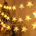 Star String Lights, 20 FT 40 LED Twinkle Lights Warm White Battery ...