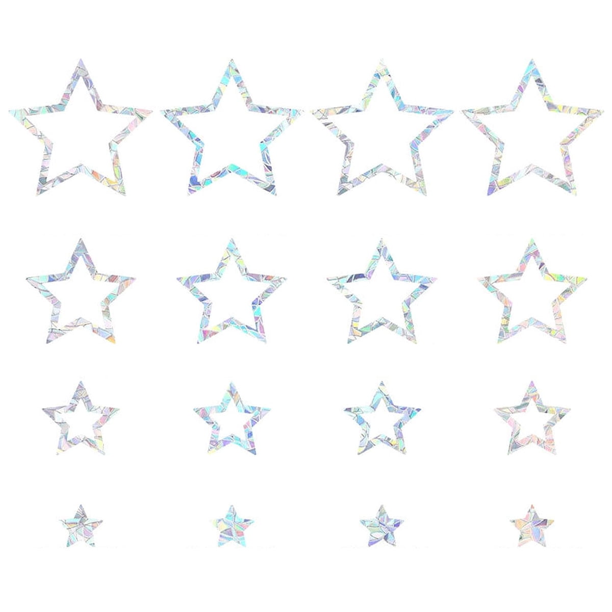 Star Sun Catcher Rainbow Prism Electrostatic Stickers Glass Stickers ...