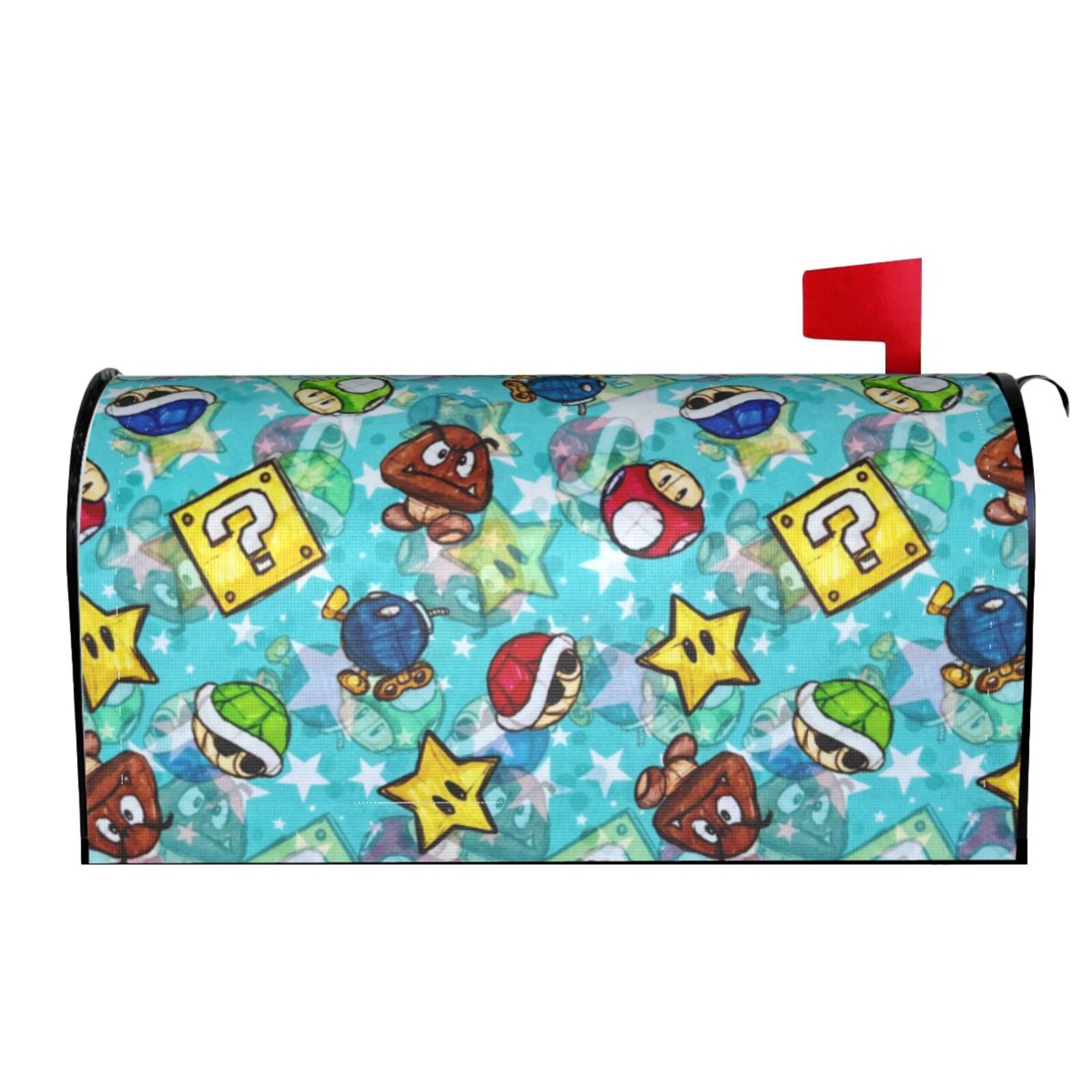 Star Super Mario Luigi Mushroom Goomba Cartoon Character Mailbox Cover ...