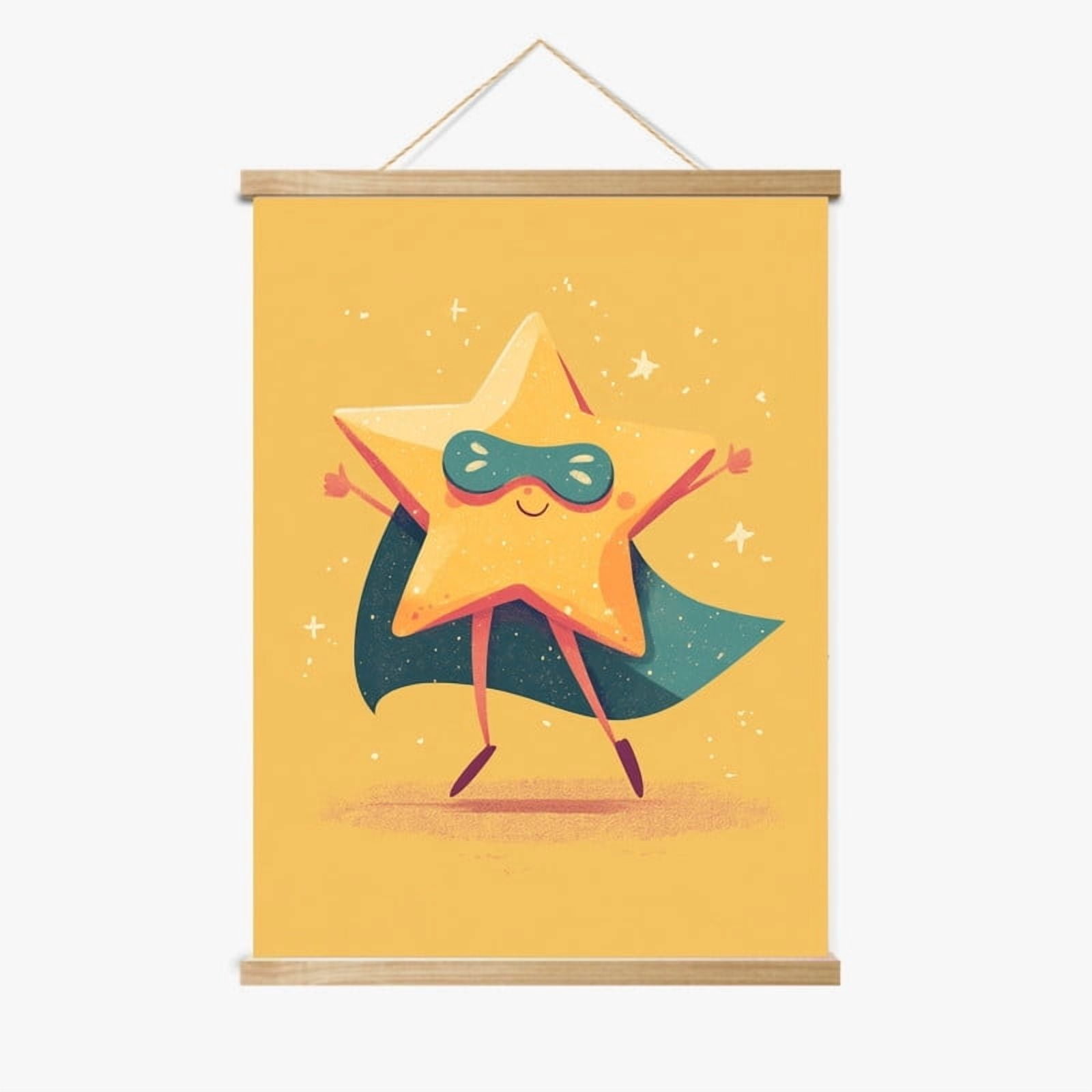 Star Superhero Magnetic Wood Frame Hanger by Dancing Littles Jungle ...