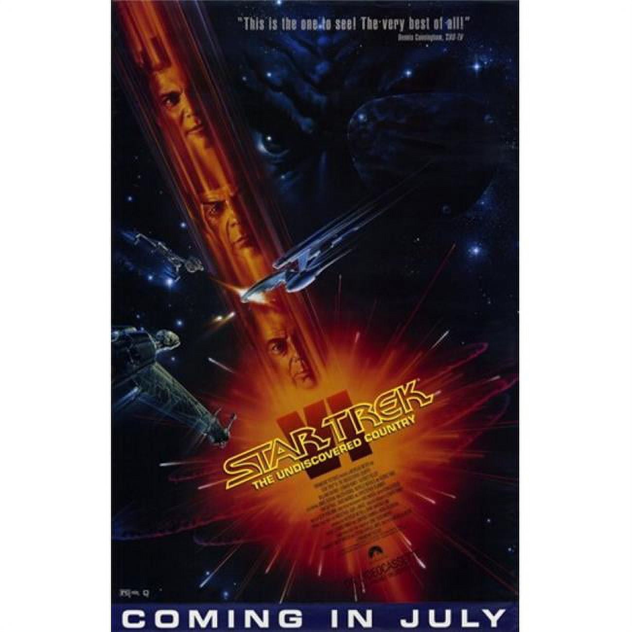 Star Trek 6 The Undiscovered Country Movie Poster (11 x 17) - Walmart.com