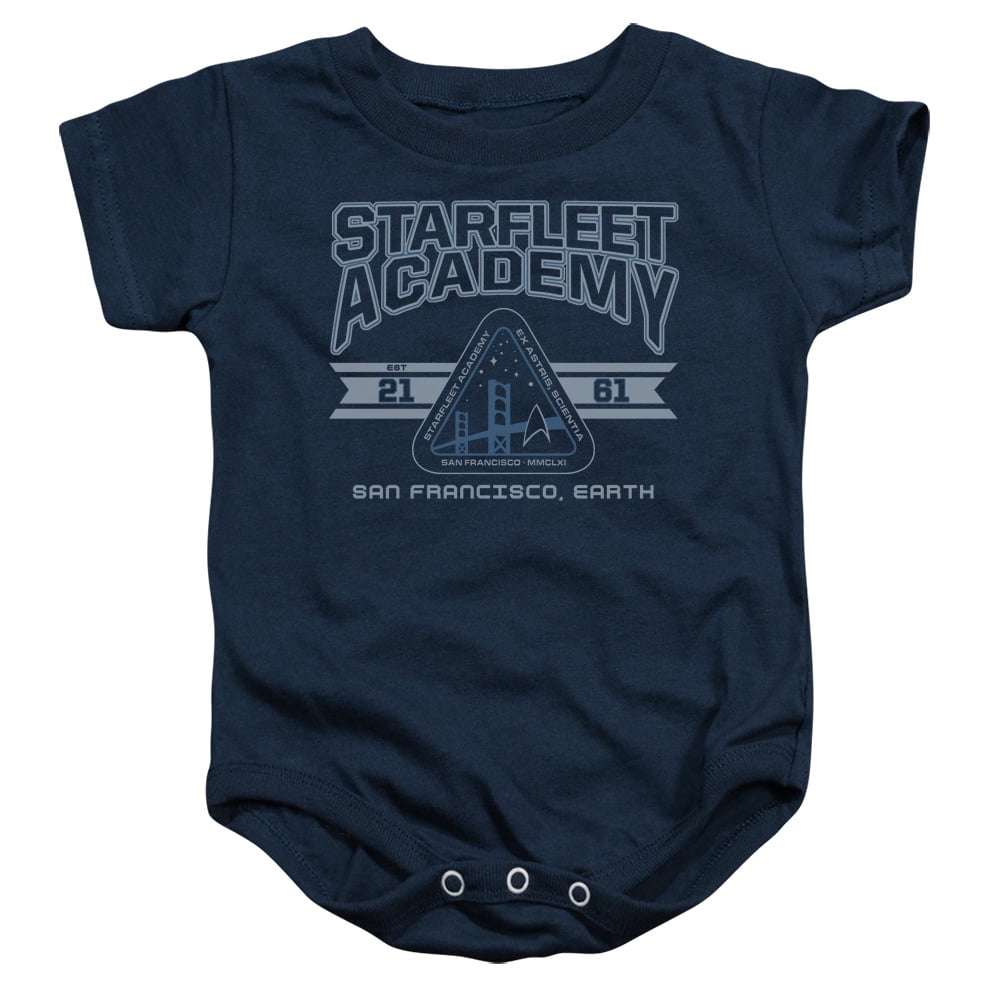 Star Trek Baby Boys' Starfleet Academy Earth Bodysuit 0 - 6 Months Navy ...