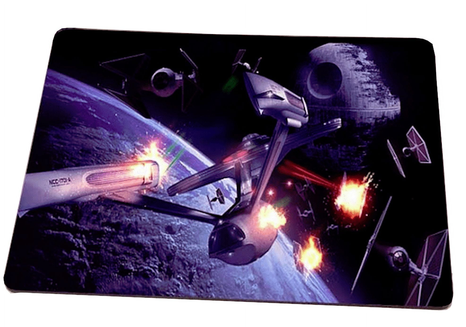 Star Trek Battle Star Wars Enterprise Versus Death Star Mousepad MP-19 ...