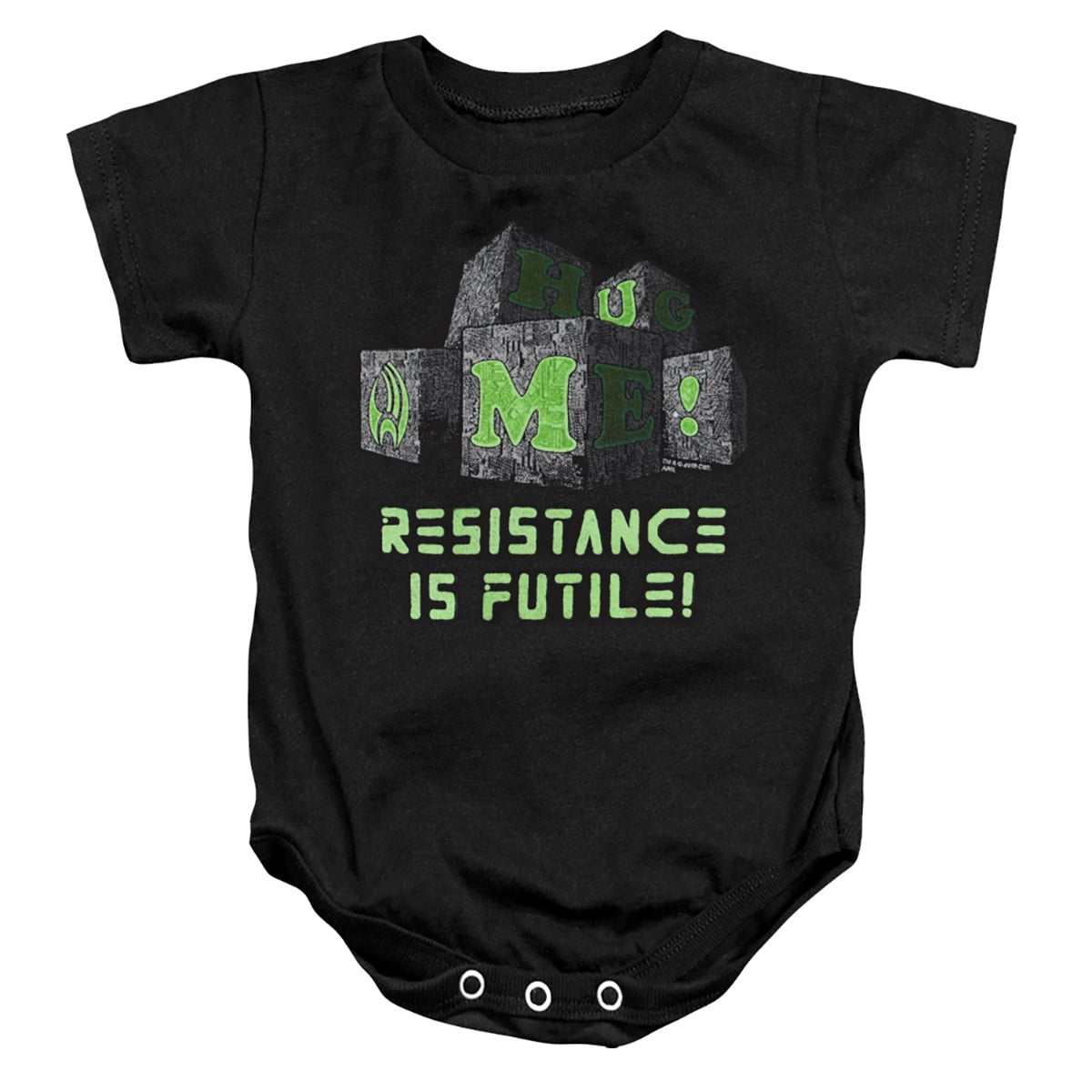Star Trek Borg Blocks Infant Baby Romper Black - Walmart.com