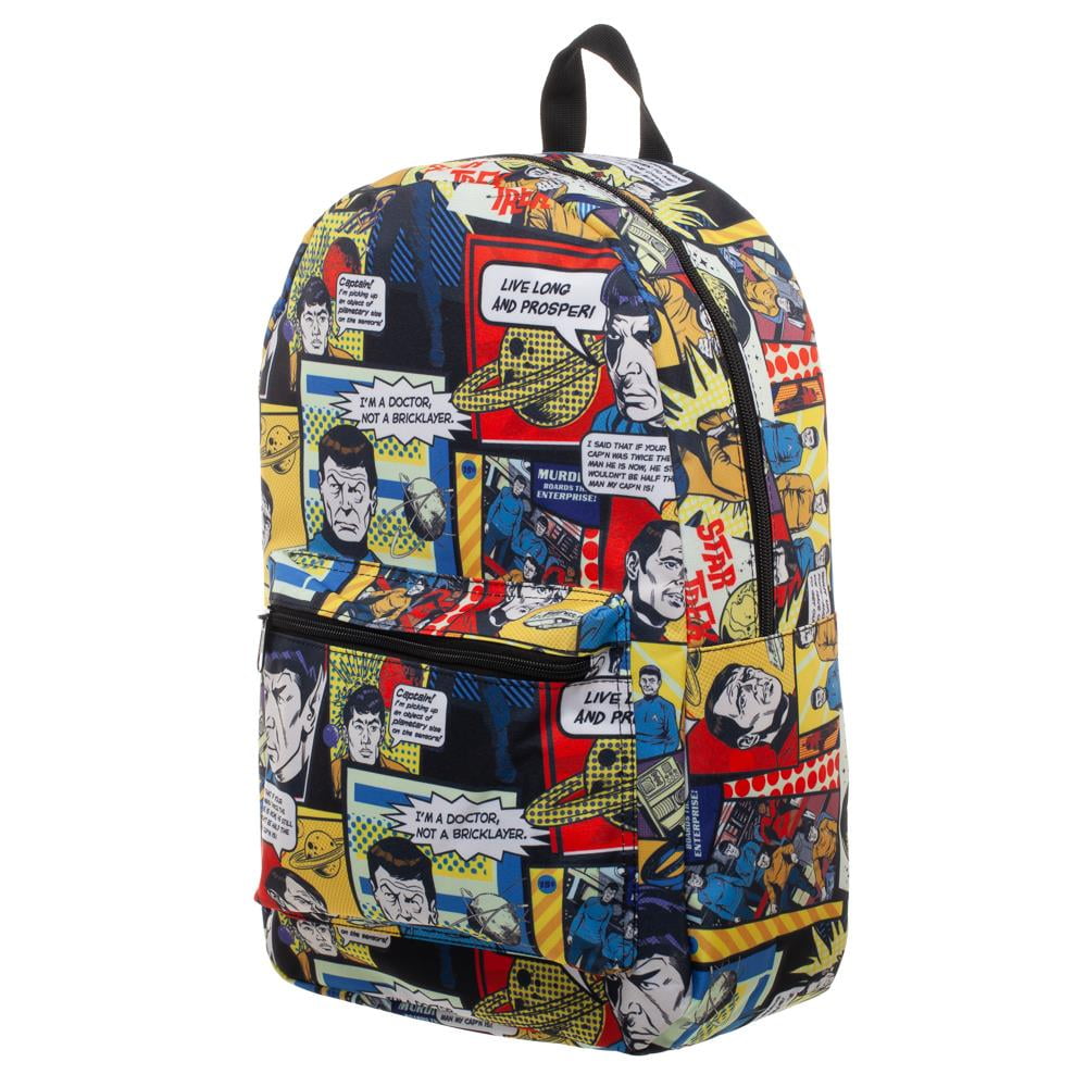 Star Trek Comic Print Star Trek Backpack Sublimated Backpack - Star ...