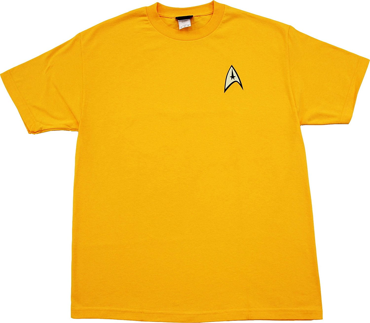 Star Trek Command Uniform Image Adult Gold T-Shirt - Walmart.com