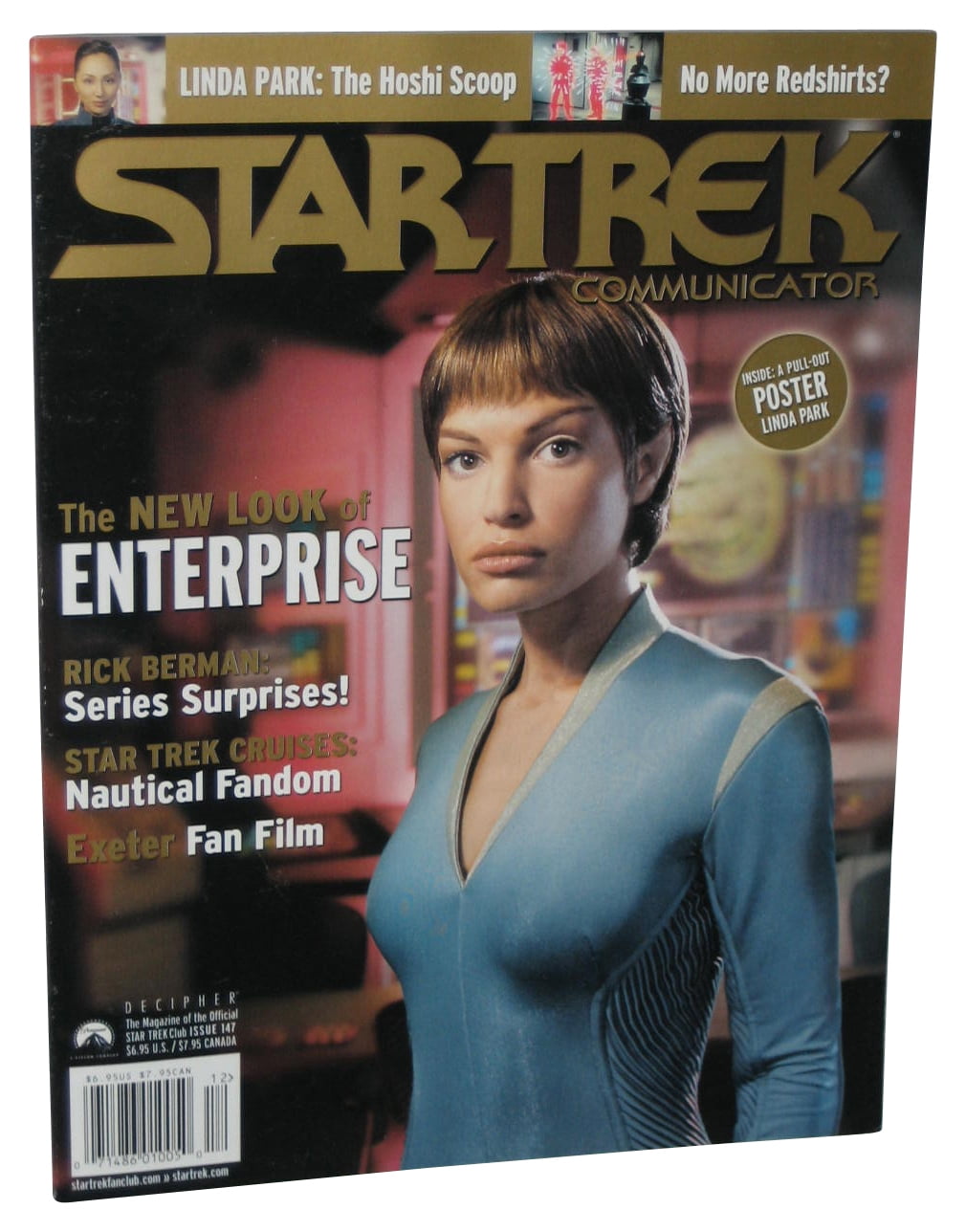 Star Trek Communicator (2003) Magazine Book Issue #147 w/ Linda Park Pull-Out Poster - Walmart.com
