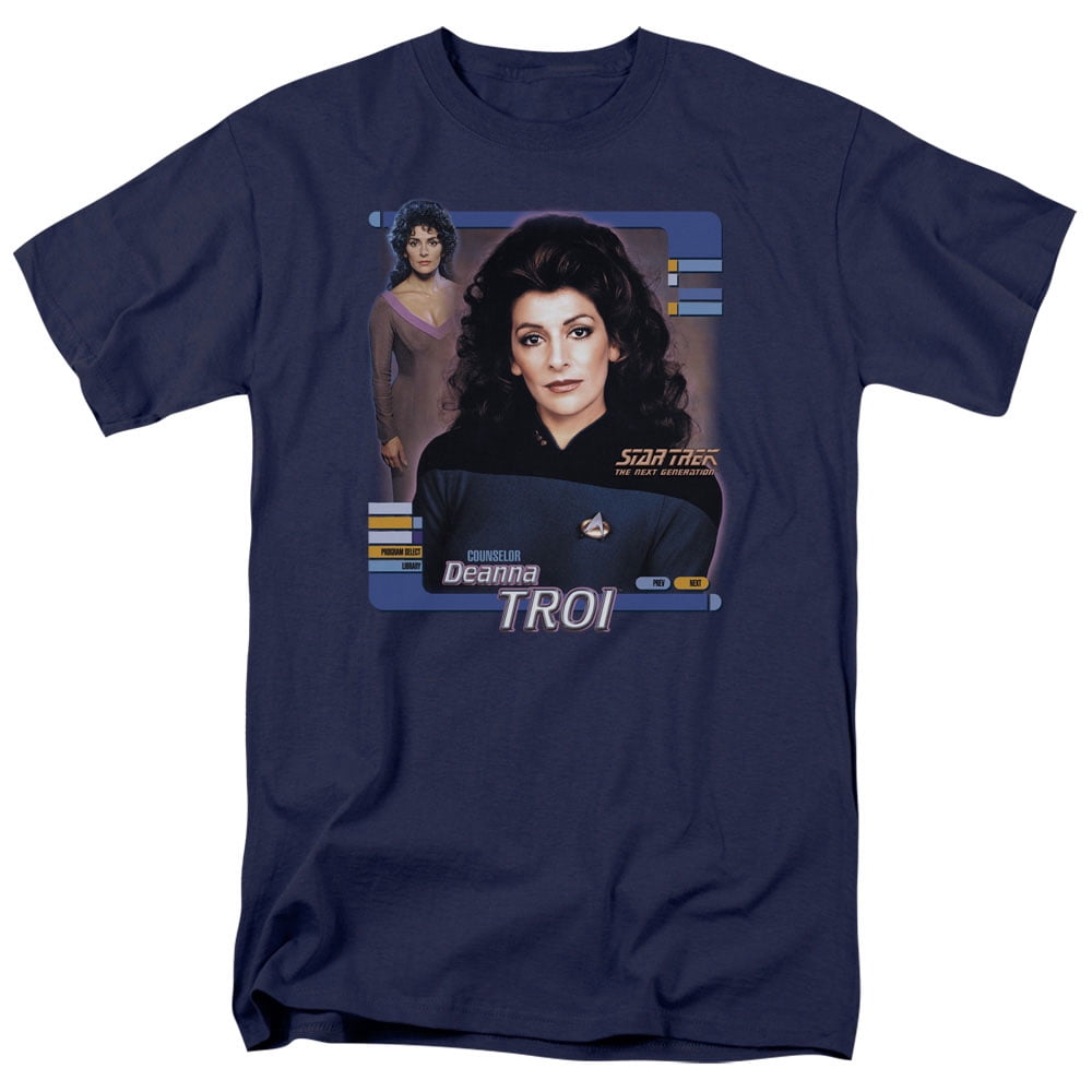 Star Trek Men's Deanna Troi T-shirt Medium Navy - Walmart.com