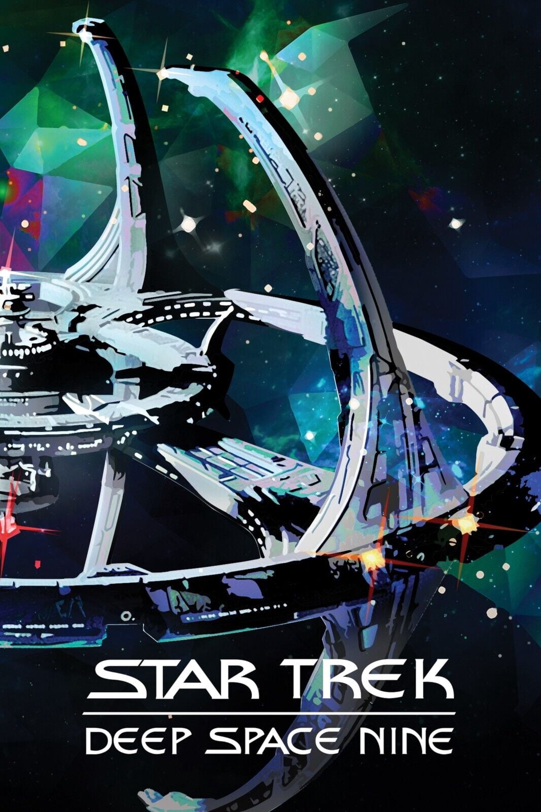 Star Trek: Deep Space Nine 1993 Poster 24x36 TV Series Sci-Fi Adventure ...