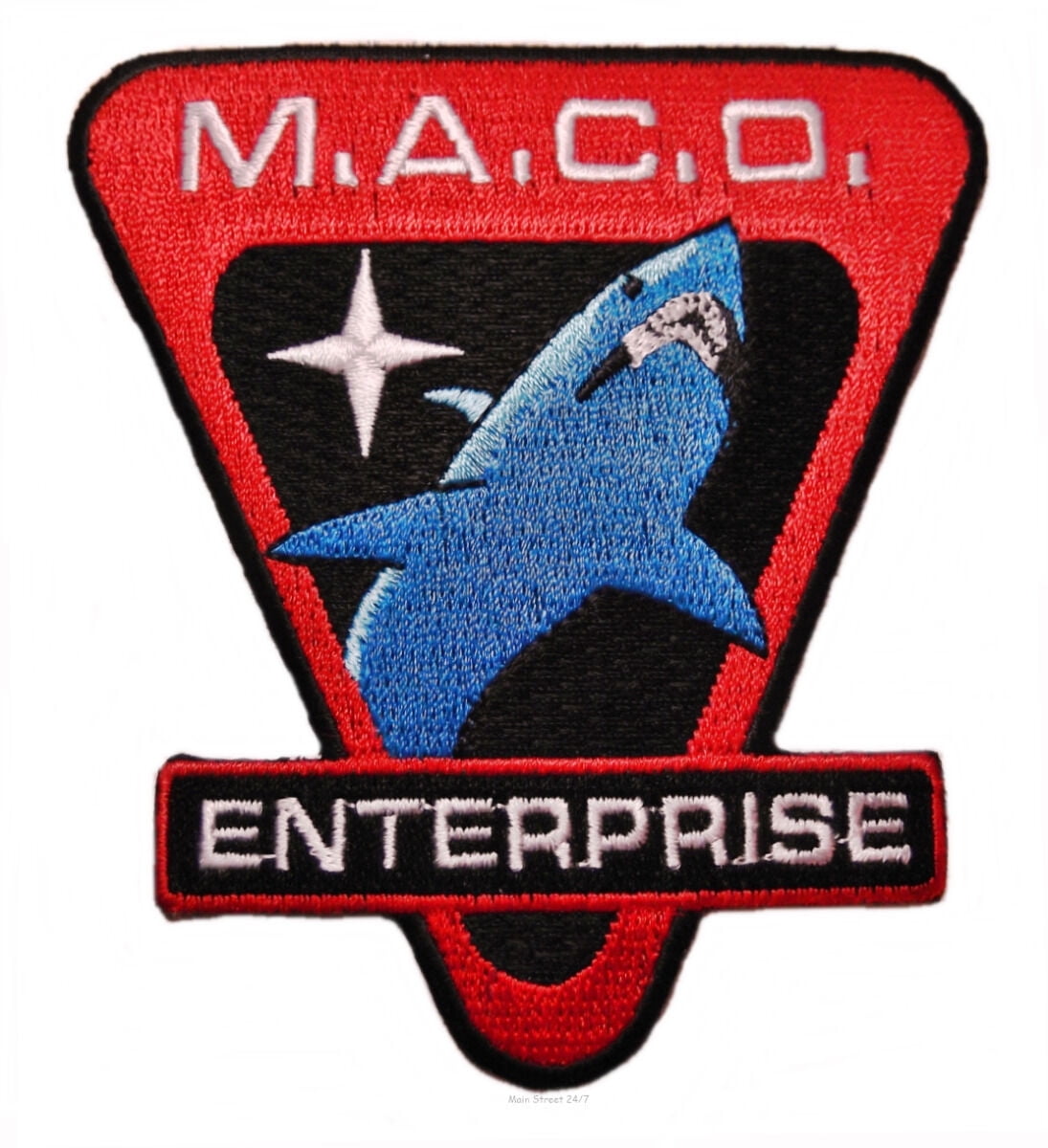 Star Trek Enterprise Maco Commandos Shark 3 1/2" Wide Embroidered Patch ...