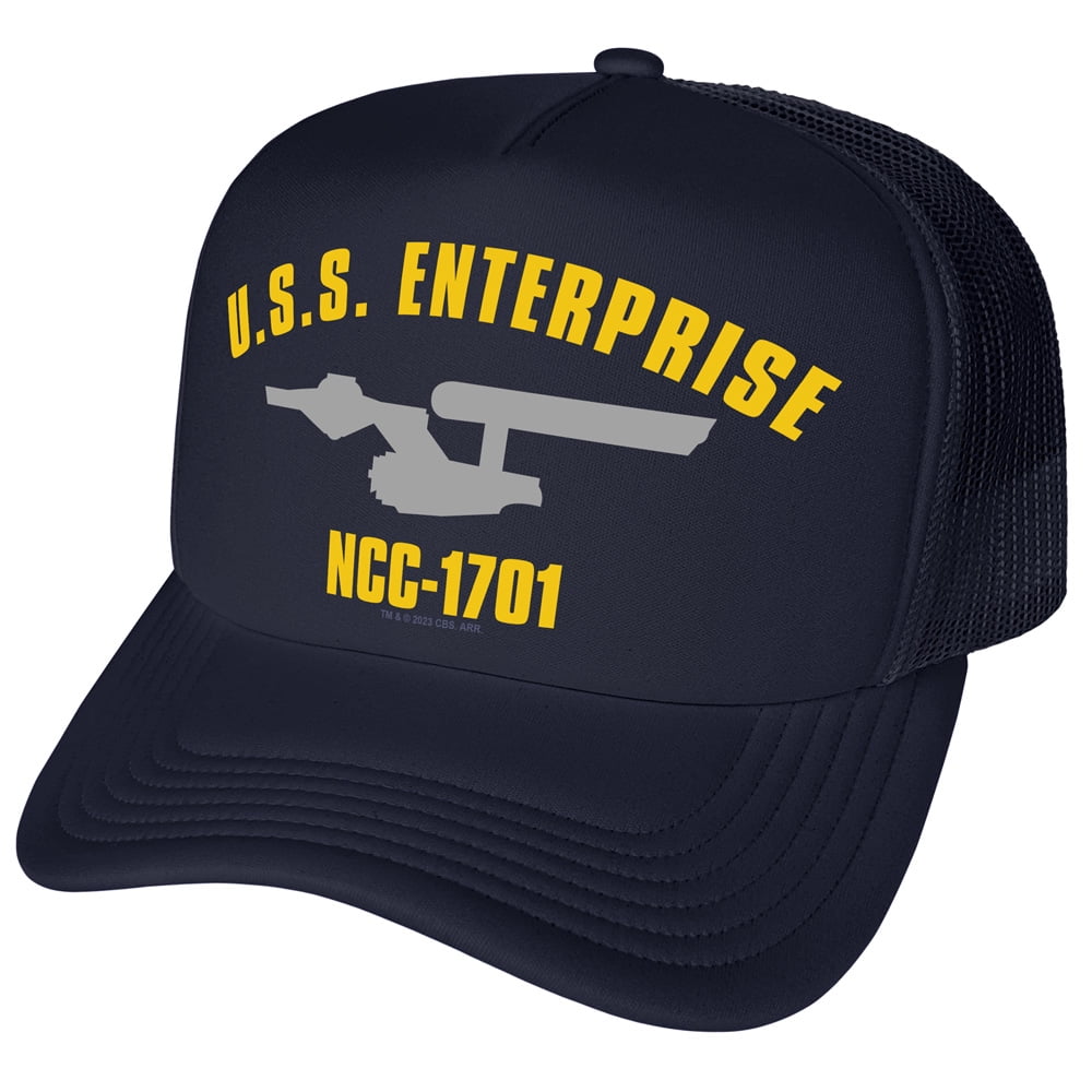 Star Trek Enterprise Ncc-1701 Foam Snapback Trucker Hat - Unisex for ...