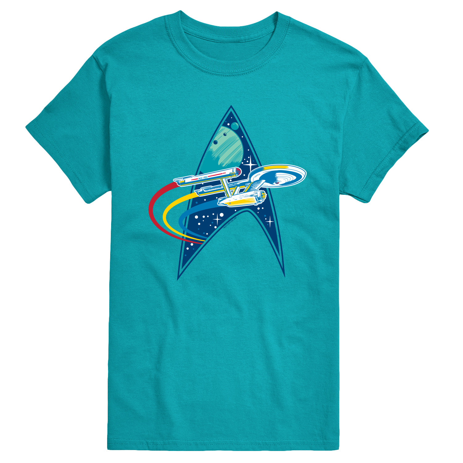 Star Trek - Enterprise Space Warp - Men's Short Sleeve Graphic T-Shirt ...