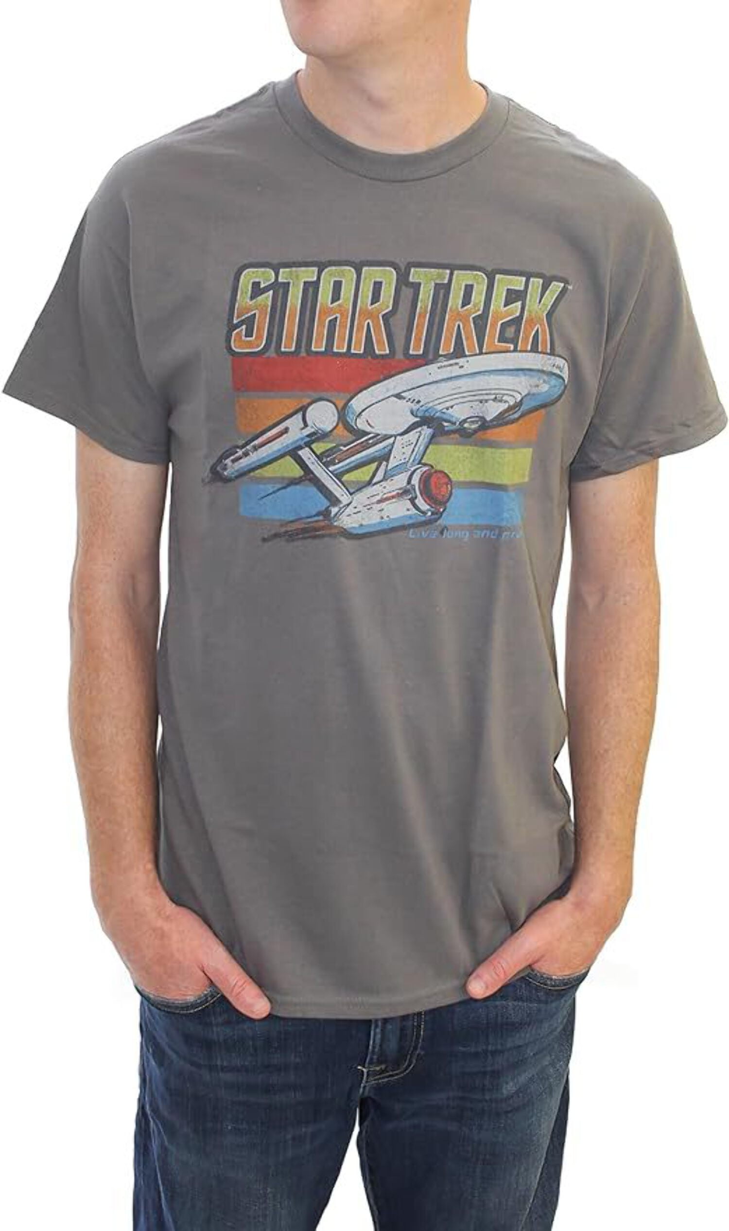 Star Trek Enterprise Starship Camiseta Camisa para Hombre Adulto Men T ...