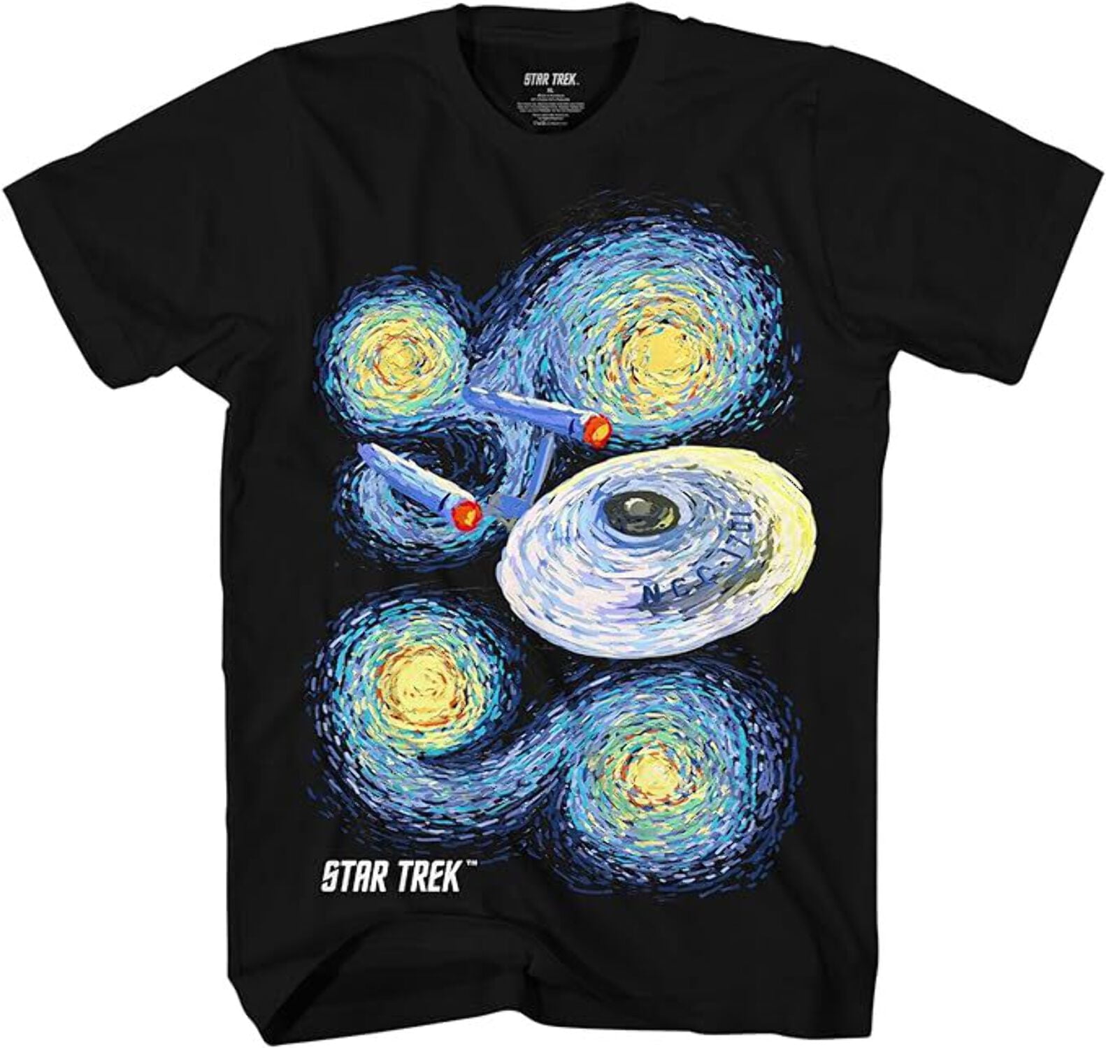 Star Trek Enterprise Van Gough Camiseta Camisa para Hombre Adulto Men T ...
