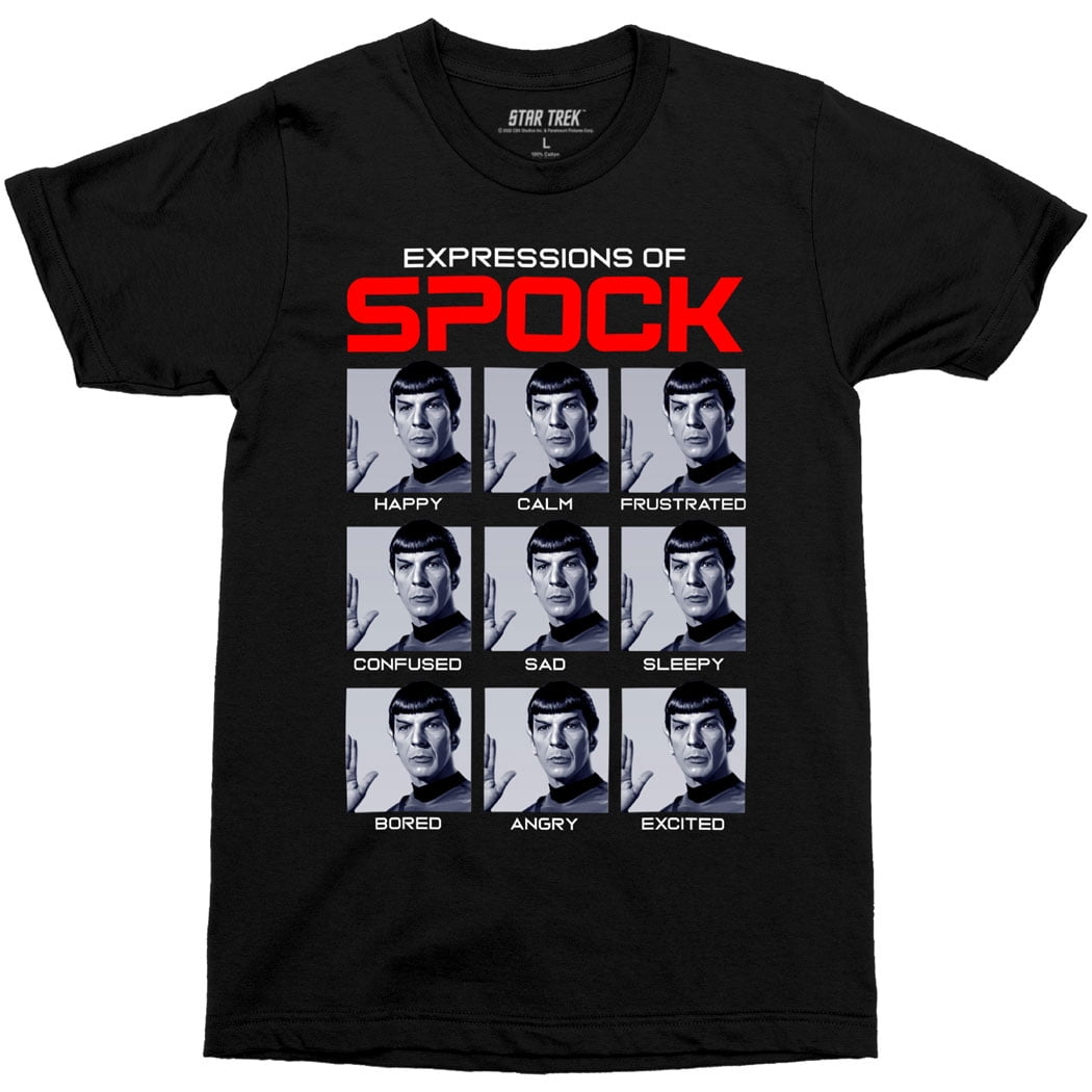 Star Trek Expressions of Spock T-Shirt - Walmart.com