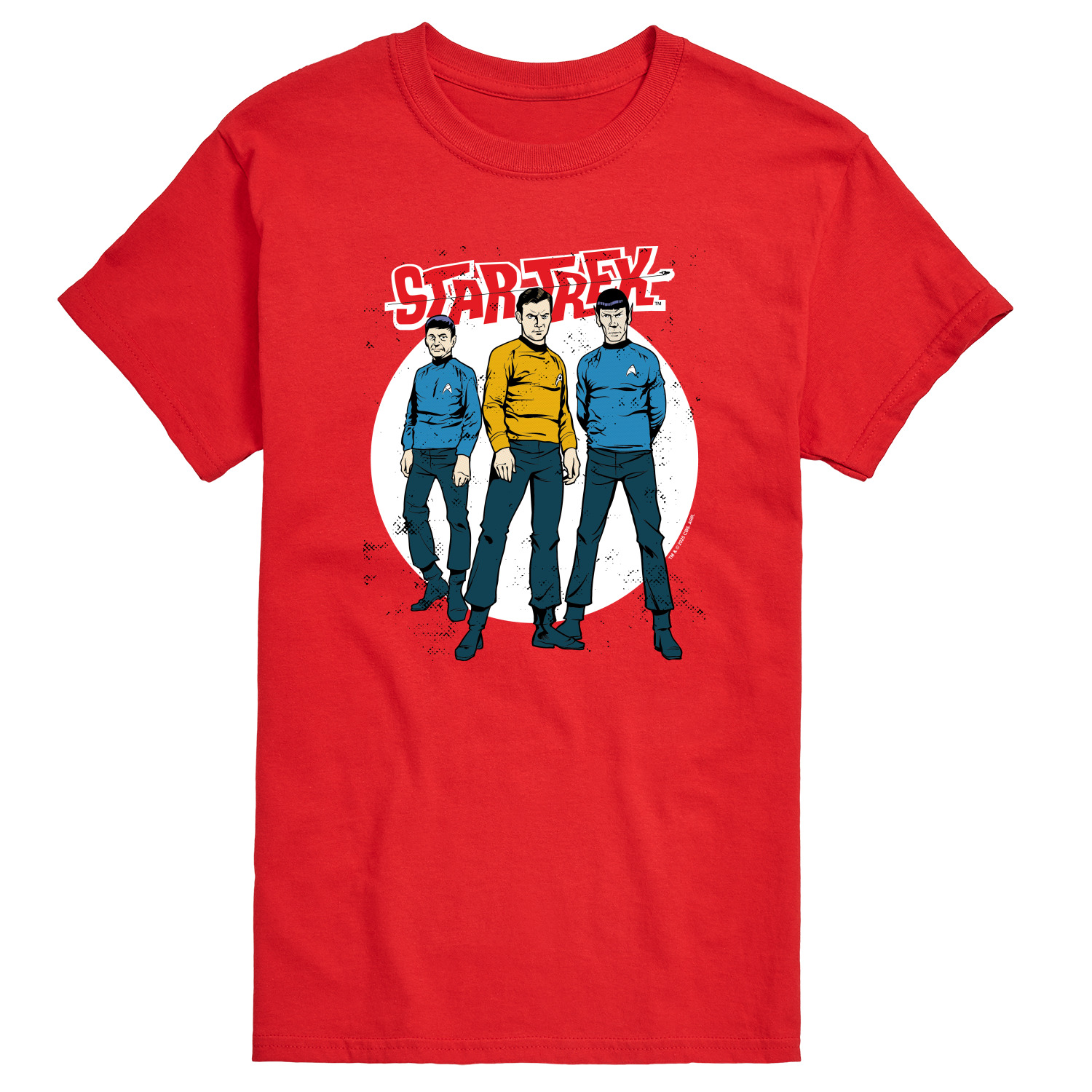 Star Trek - Galaxy Captain Kirk Spock Crew - Men's Short Sleeve Graphic ...