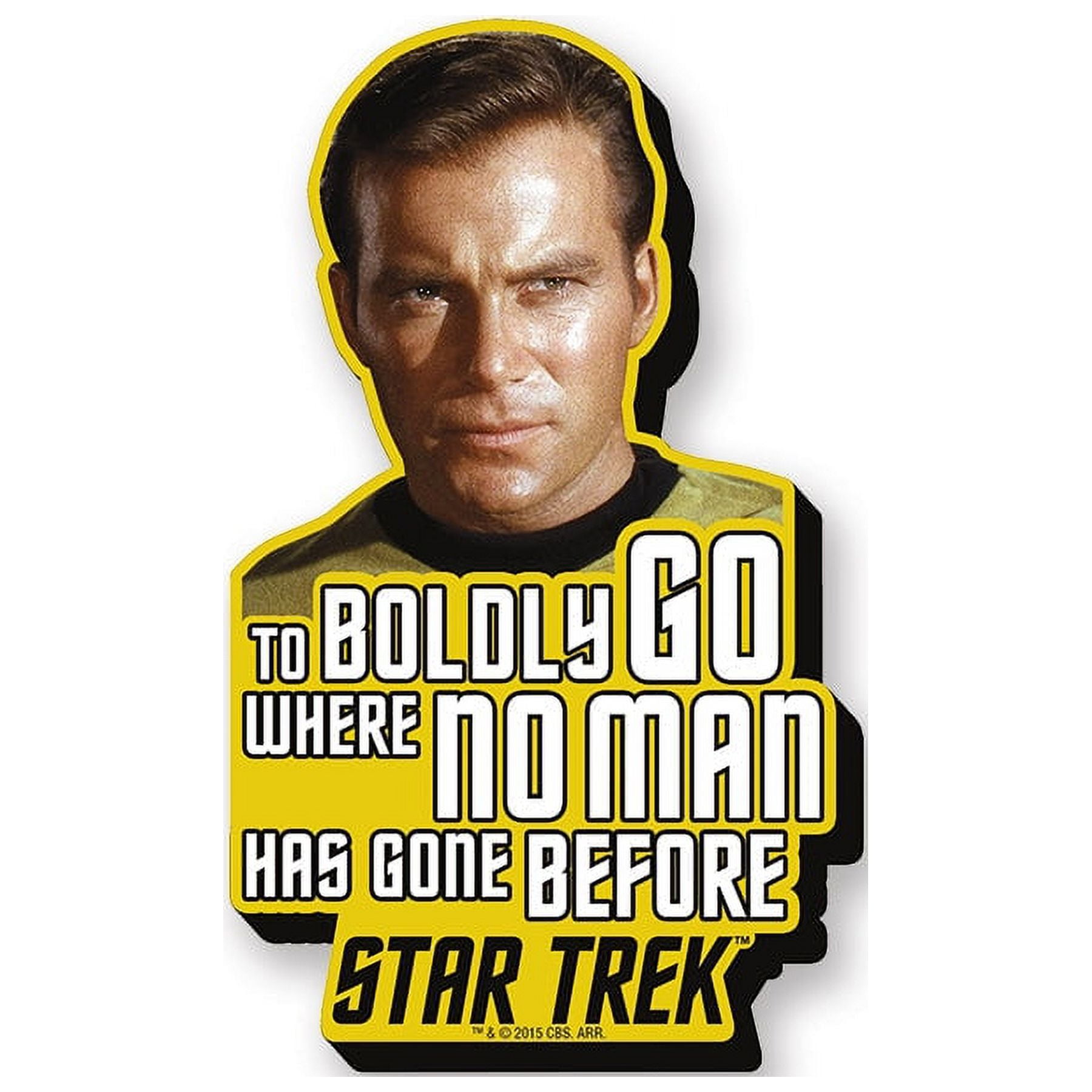Star Trek Kirk To Boldly Go Quote Funky Chunky Magnet - Walmart.com